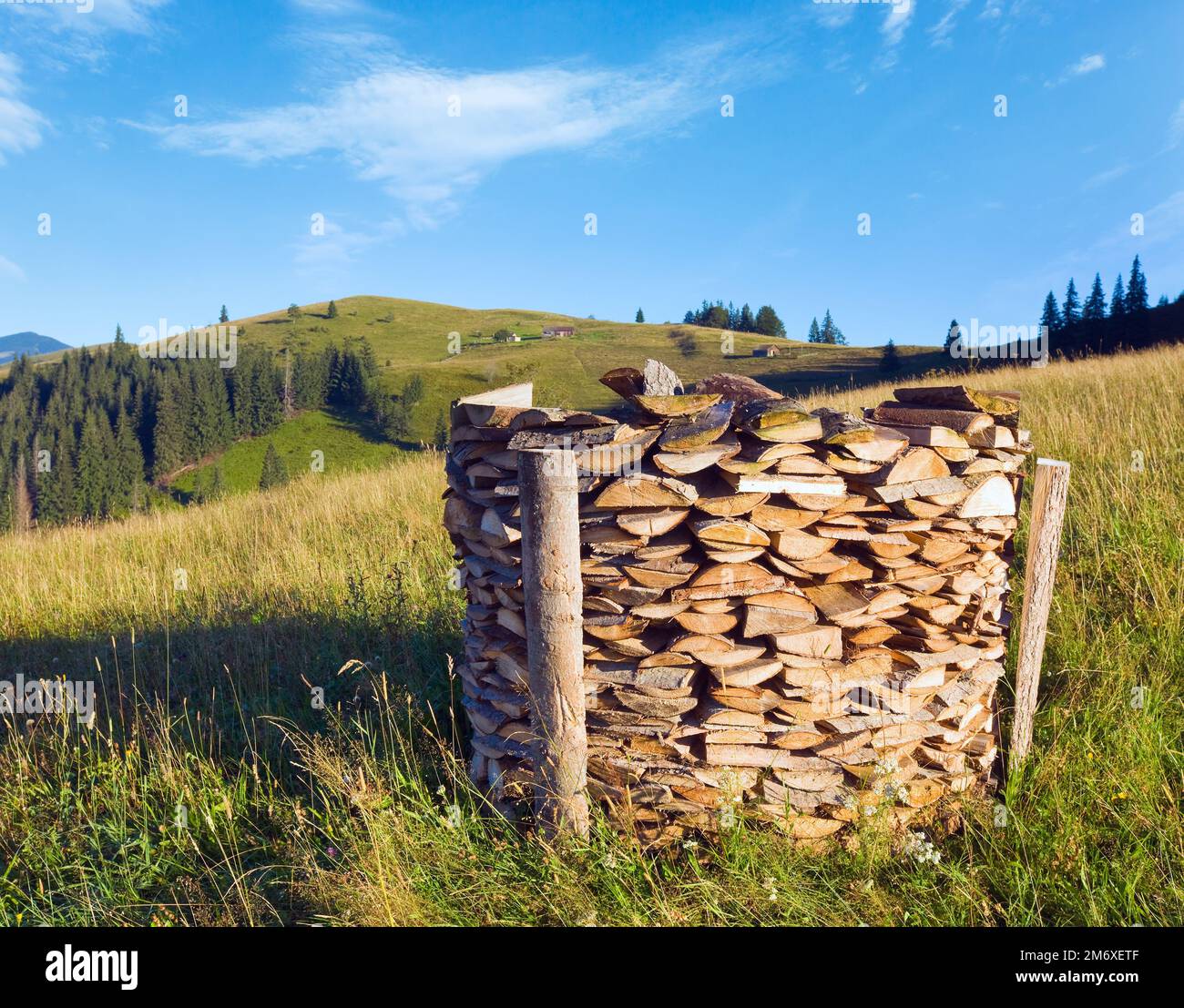 Rural farm house fuelwood hi-res stock photography and images - Alamy