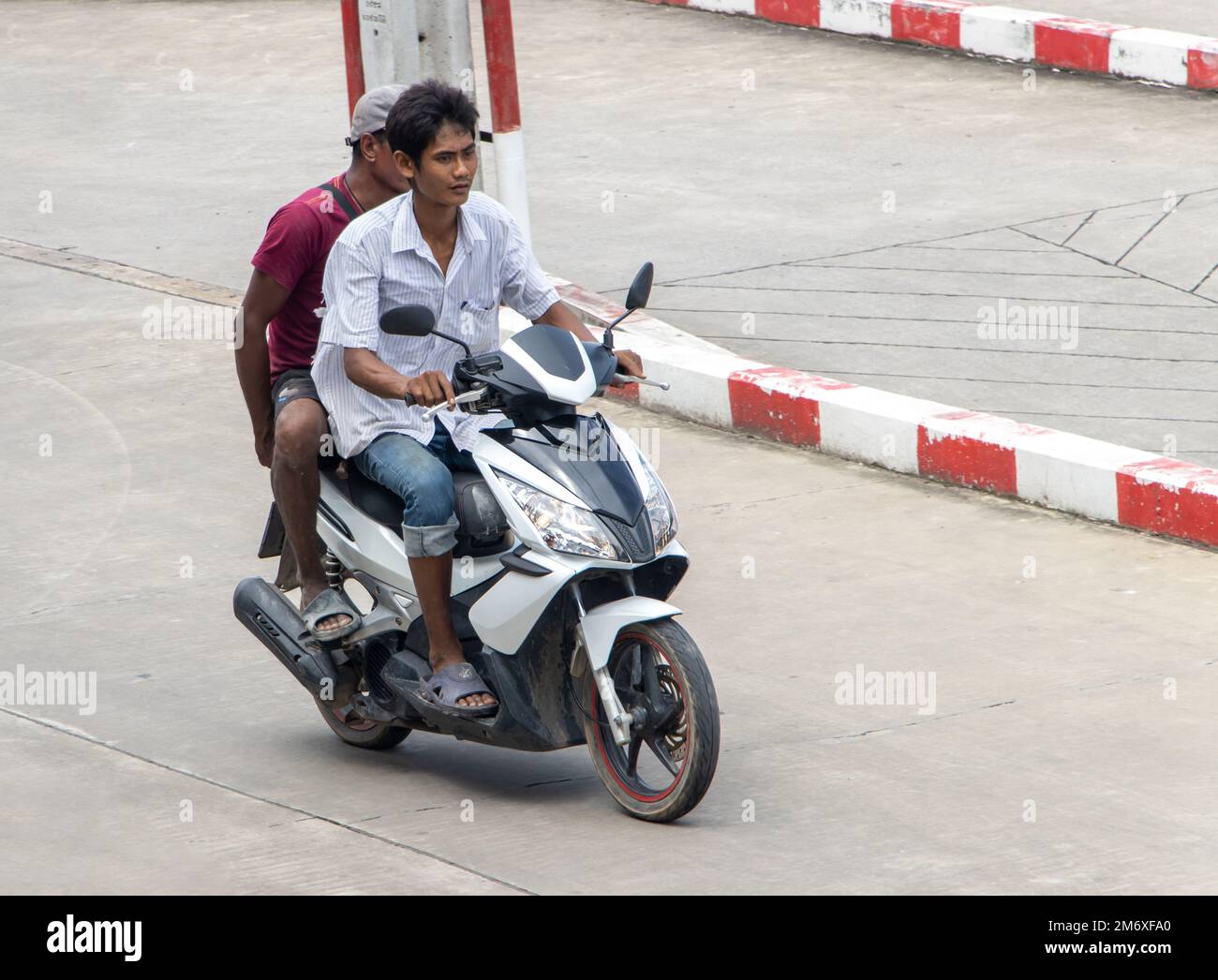Two men ride on motorcycle hi-res stock photography and images - Alamy