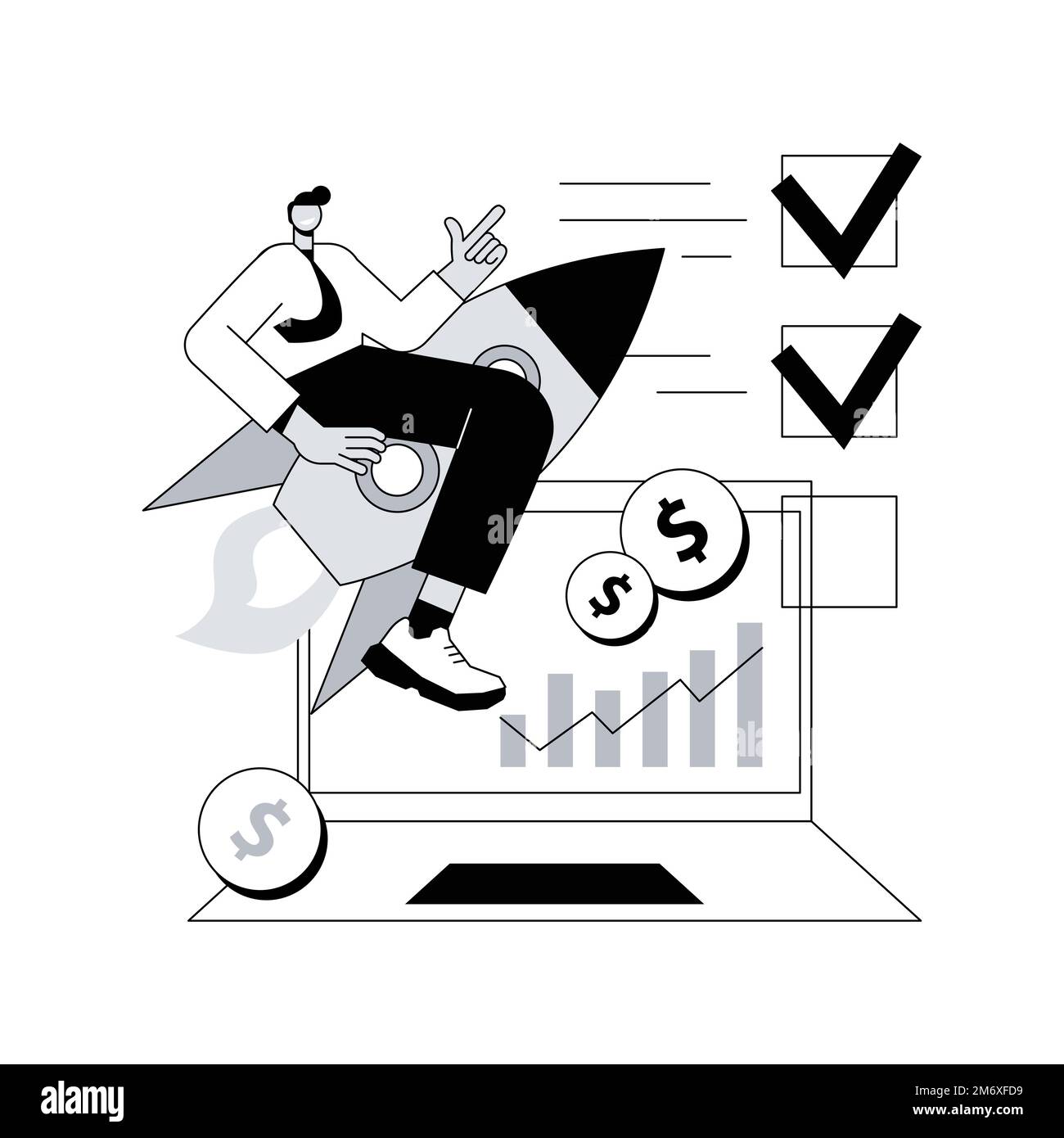 Demand planning abstract concept vector illustration. Demand analytics ...