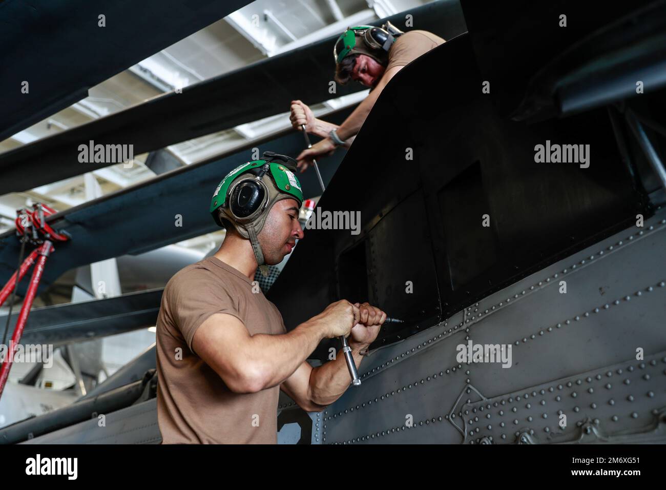 PHILIPPINE SEA (May 9, 2022) Aviation Structural Mechanic 2nd Class ...