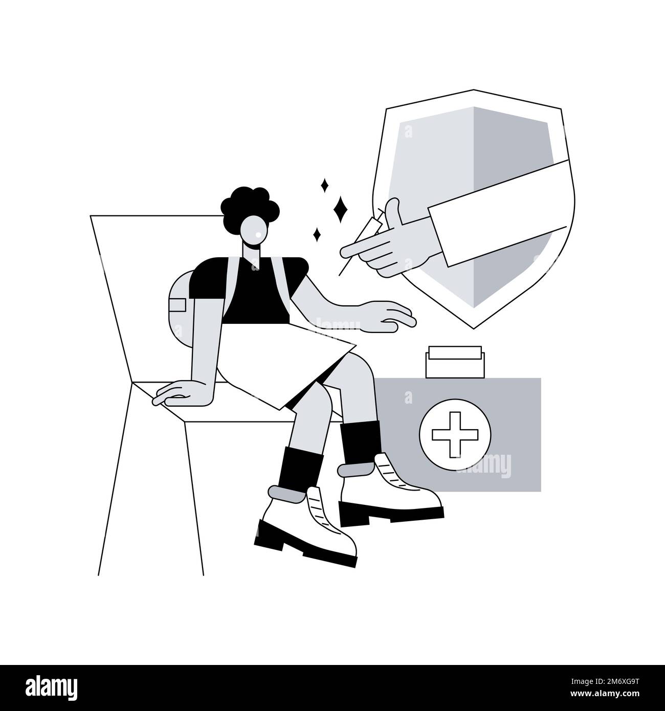 Vaccination of preteens and teens abstract concept vector illustration ... Vaccination of preteens and teens abstract concept vector illustration ...