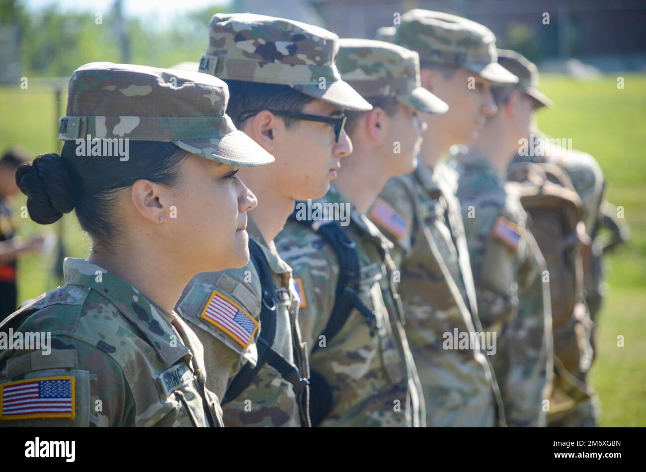 FORT MEADE, Md - Sgt. Brittany Washington, left, a student assigned to ...