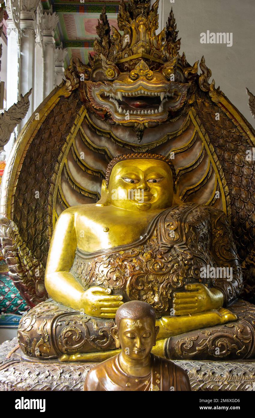 Fat gold buddha statue hi-res stock photography and images - Alamy