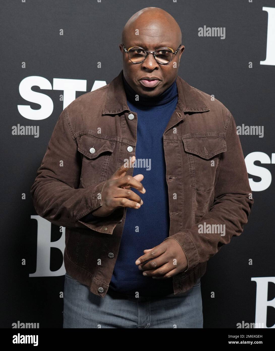 Hollywood, CA January 5, 2023. Steve Harris arrives at the Starz "BMF ...