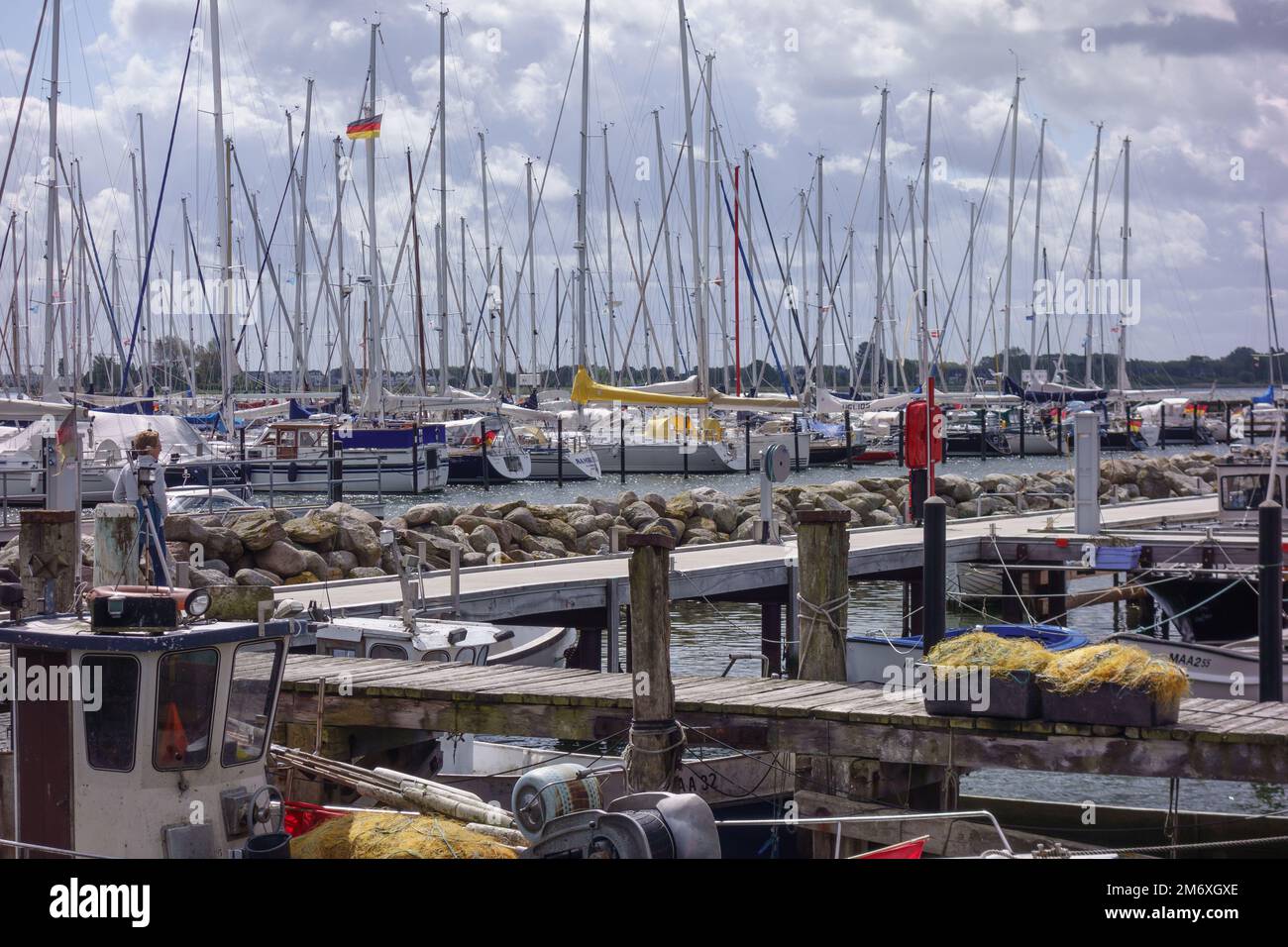 Maasholm at the schlei river Stock Photo - Alamy