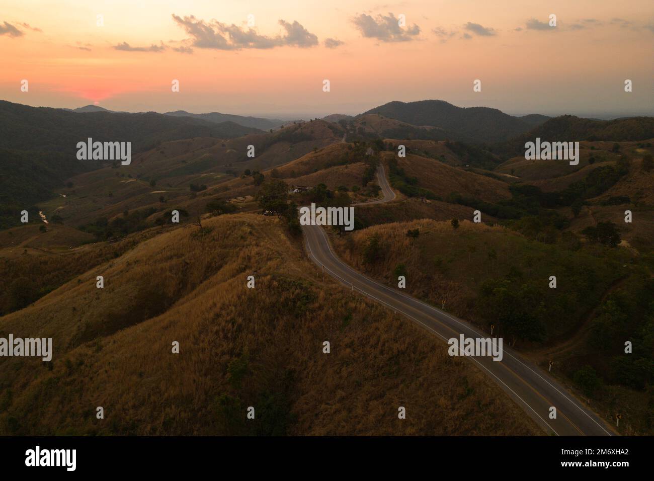 hill aerial view. Environment concept. Green innovation concept. Aerial ...