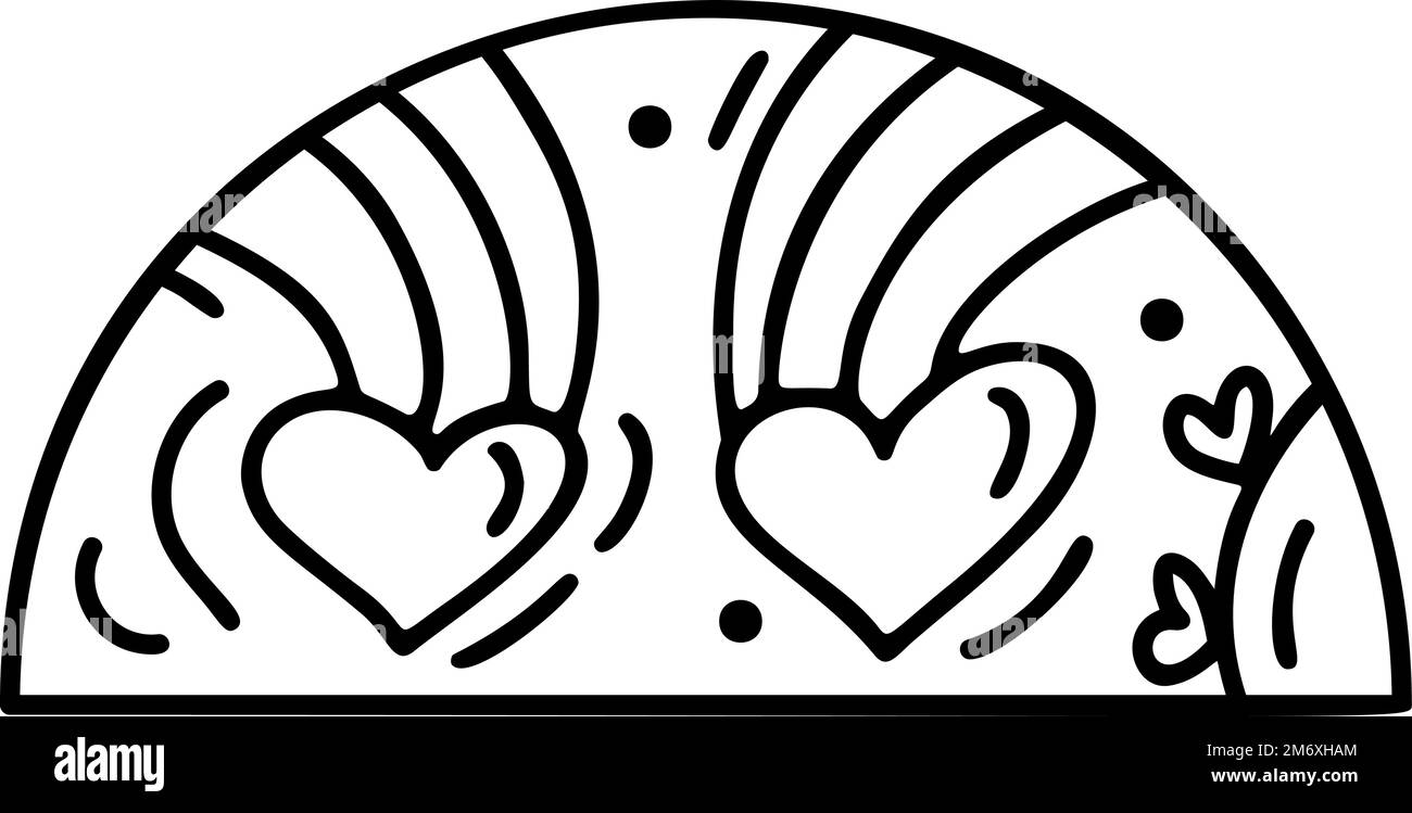 Half Round Design Clipart