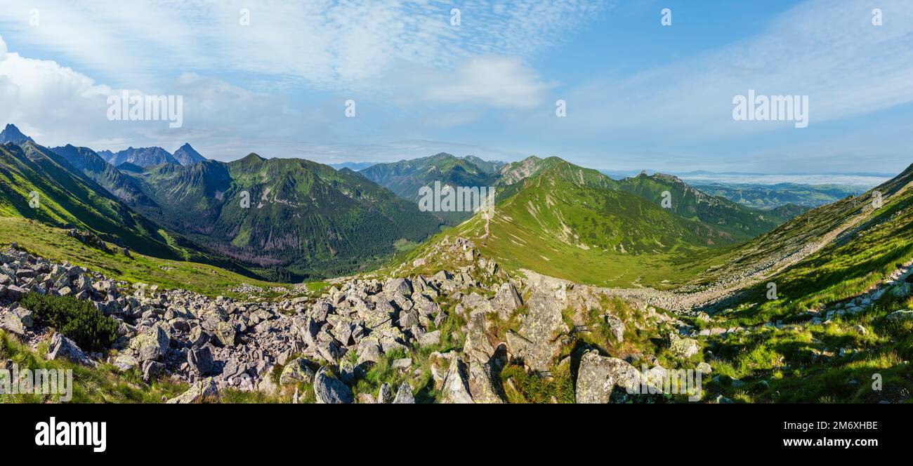 Tatra Mountain (Poland) view from Kasprowy Wierch range Stock Photo - Alamy