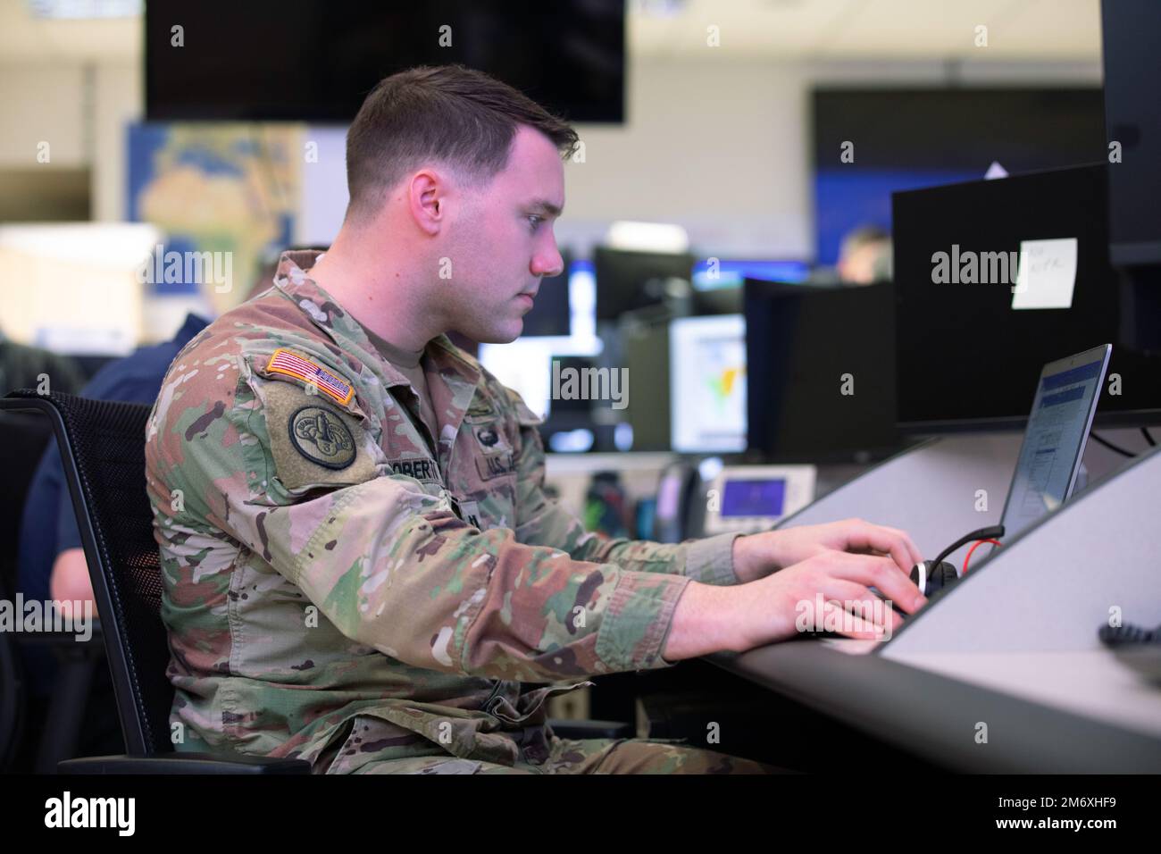 Captain Michael Roberto conducts jump operations planning during the ...