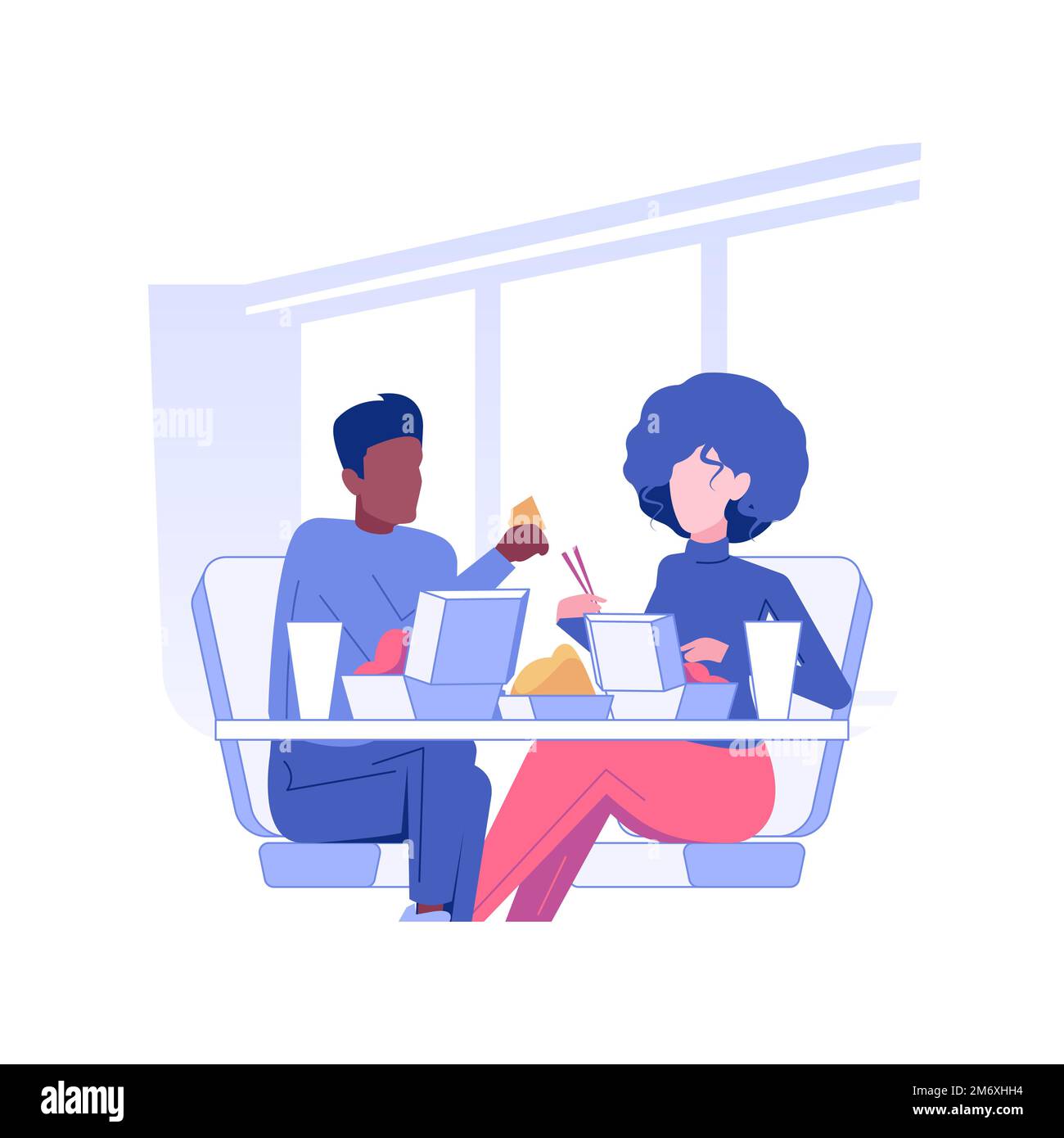 Meal allowance isolated concept vector illustration. Colleagues with ...
