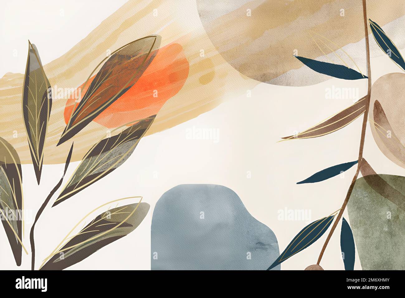 Botanical flower line art hi-res stock photography and images - Alamy