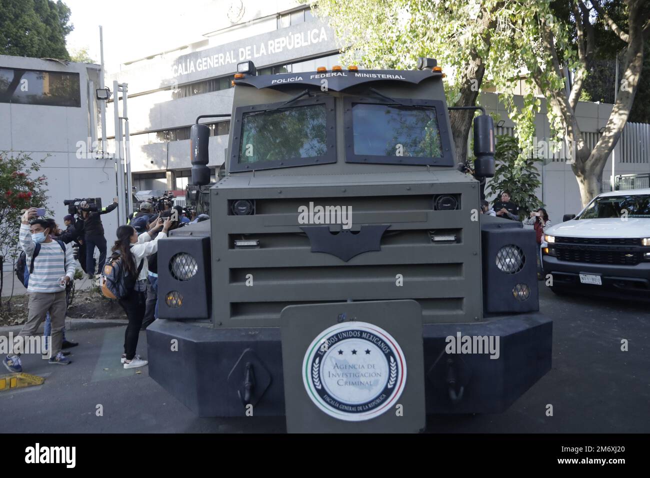 Non Exclusive: January 5, 2023, Mexico City, Mexico: Heavily guarded ... Non Exclusive: January 5, 2023, Mexico City, Mexico: Heavily guarded ...