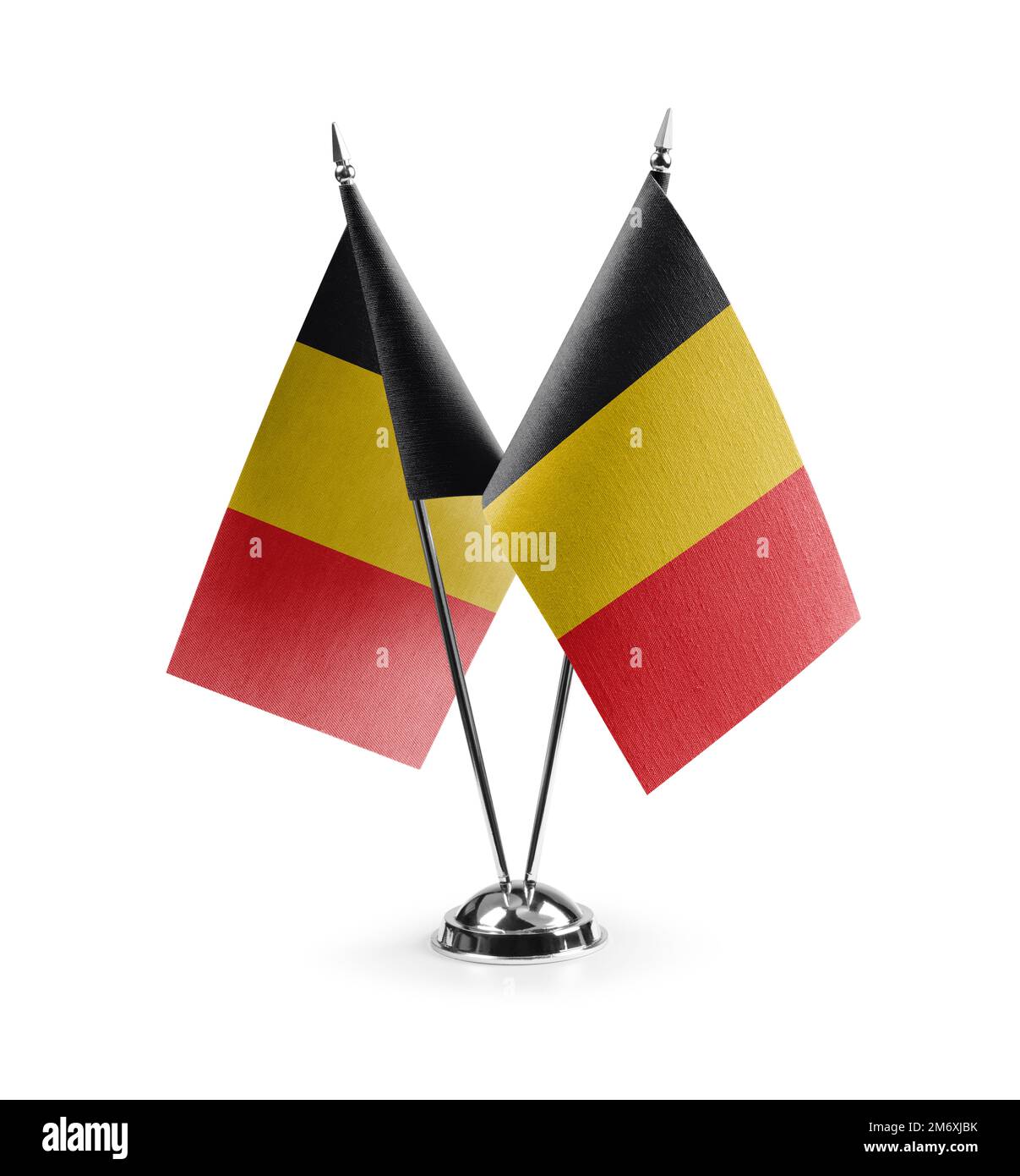 Small national flags of the Belgium on a white background Stock Photo ...