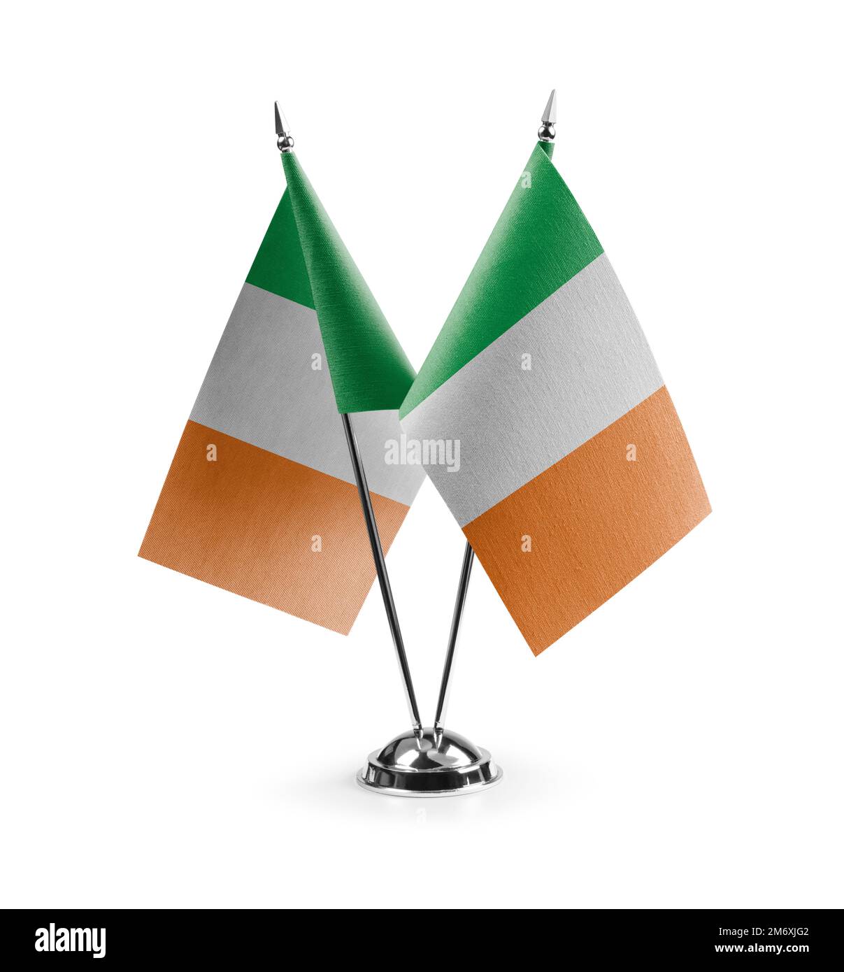 Small national flags of the Ireland on a white background Stock Photo ...