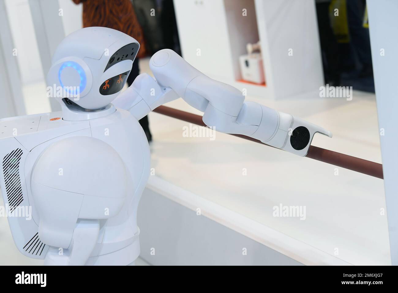 Las Vegas, USA. 05th Jan, 2023. Aeo, a Aeolus Robotics robot ...