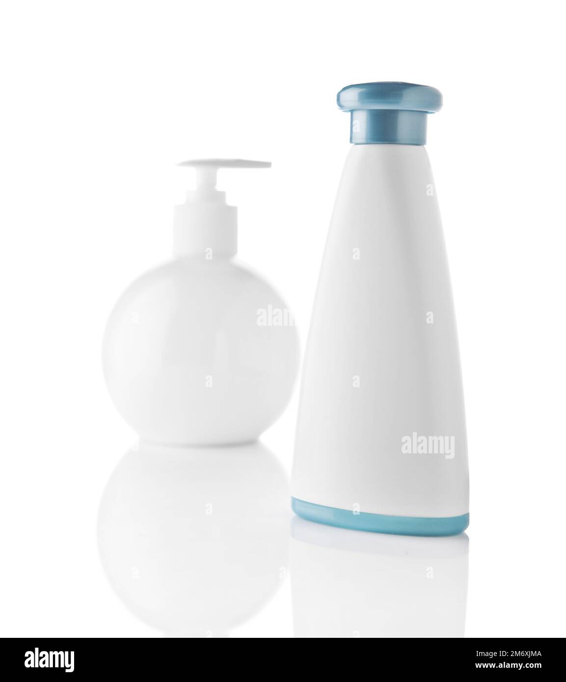 cosmetical white bottles Stock Photo - Alamy