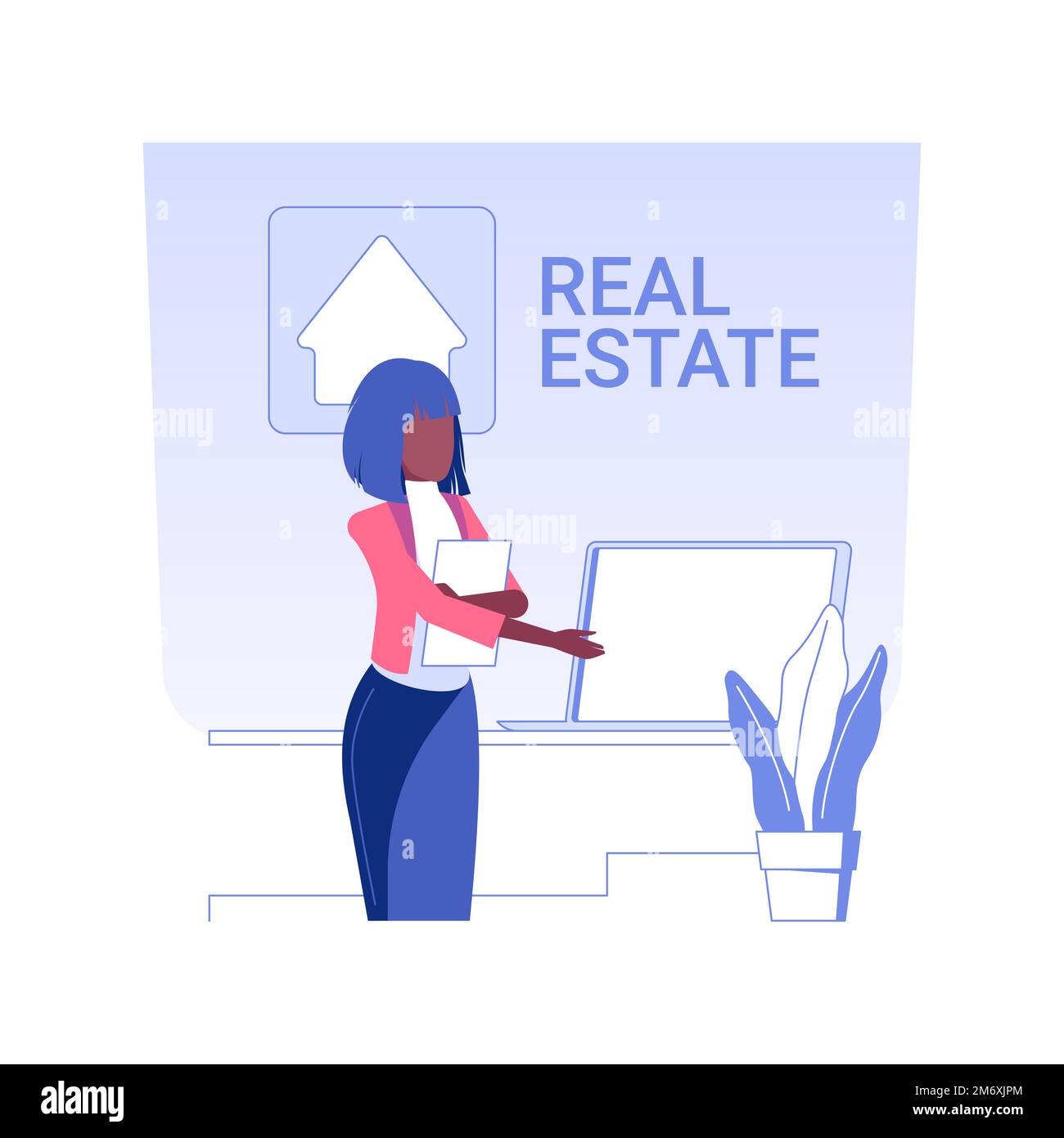 Tenant and landlord representation isolated concept vector illustration ...
