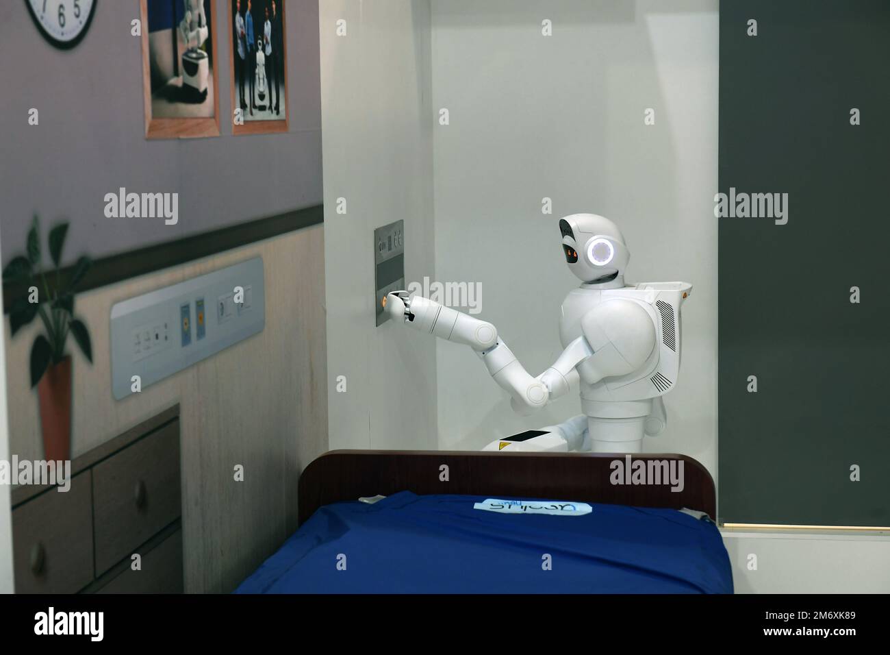 Las Vegas, USA. 05th Jan, 2023. Aeo, a Aeolus Robotics robot ...