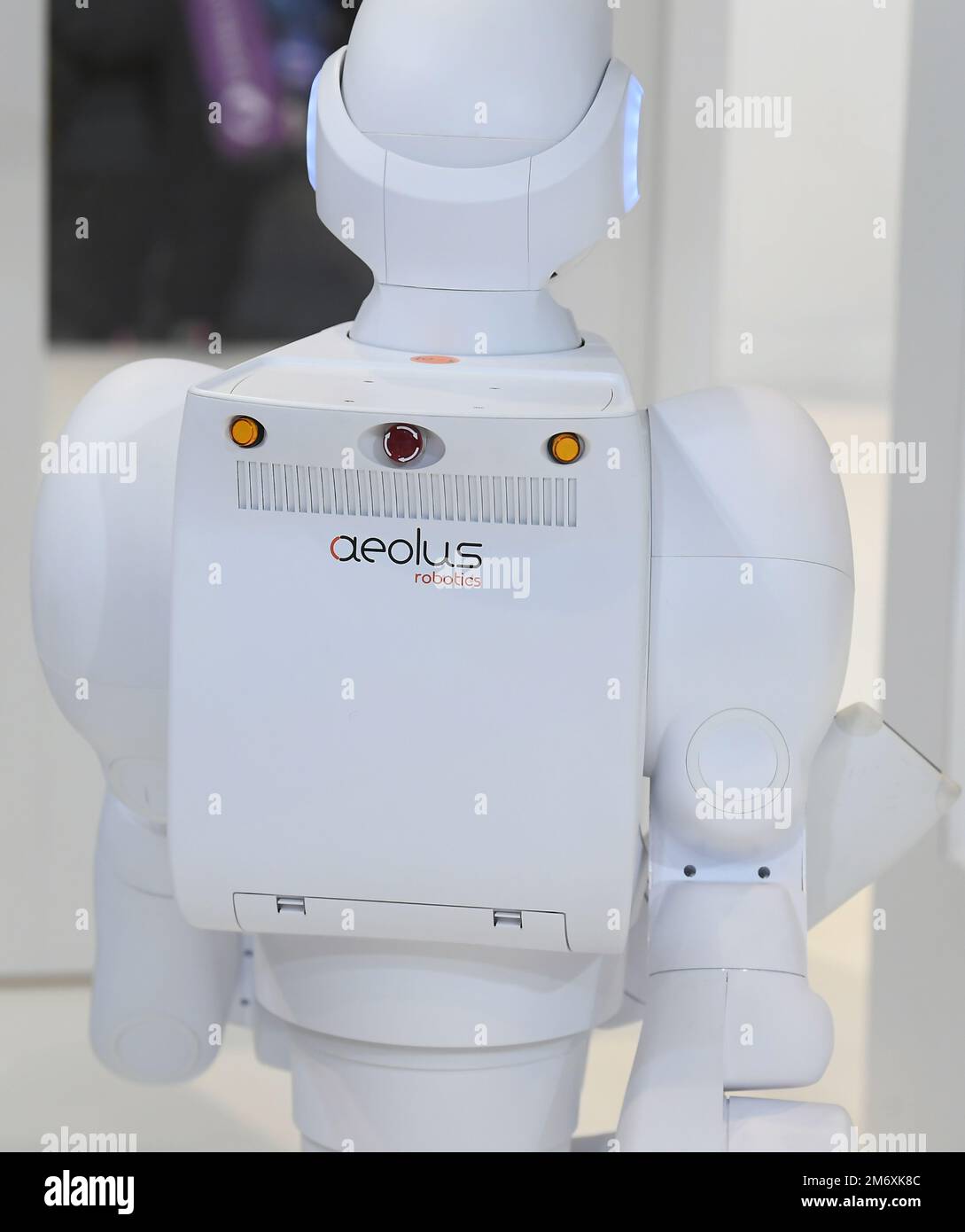 Las Vegas, USA. 05th Jan, 2023. Aeo, a Aeolus Robotics robot ...