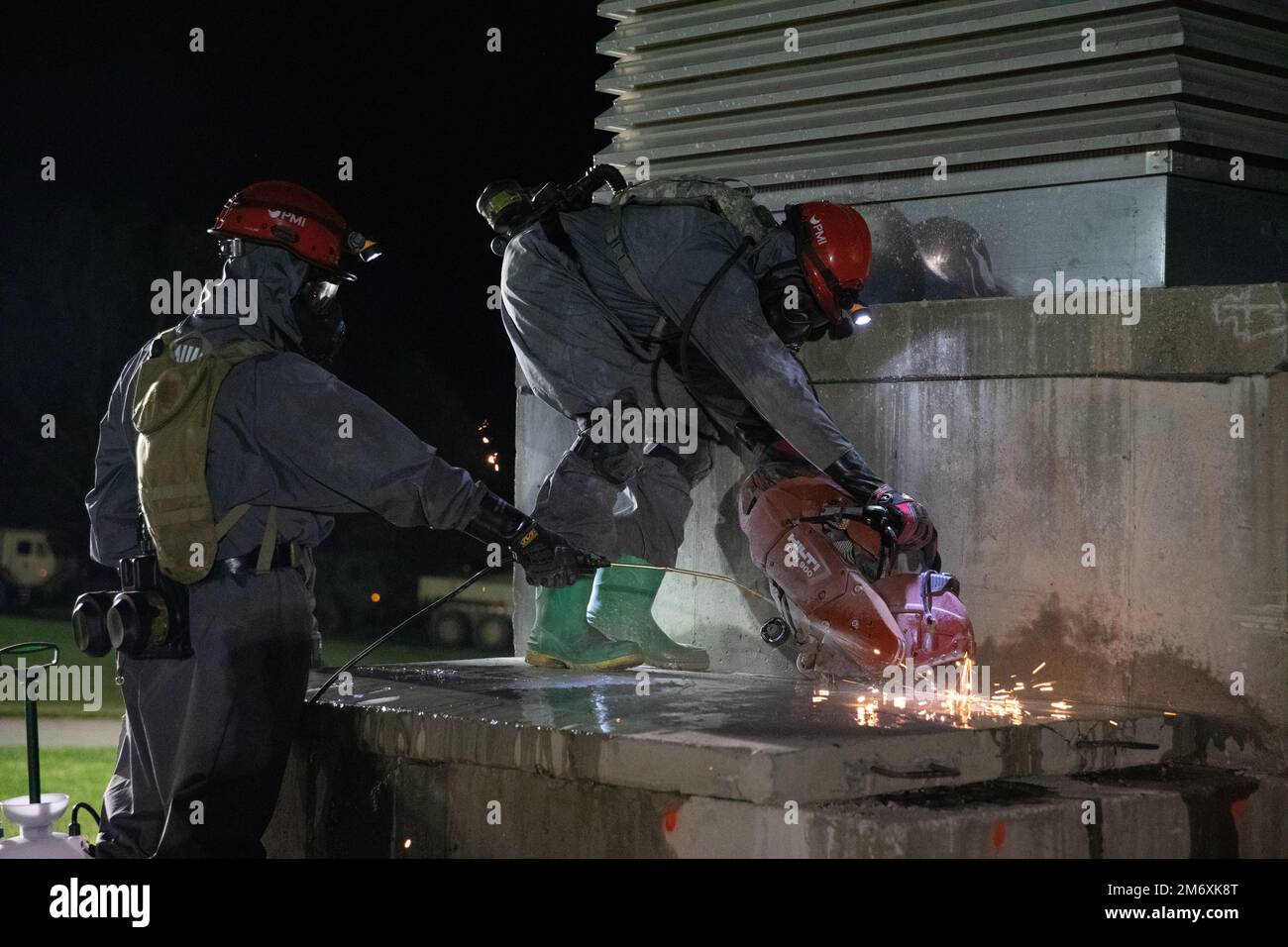 Pfc. Tyler Berkman and Sgt. Evelio Vinasco, engineers assigned to the ...