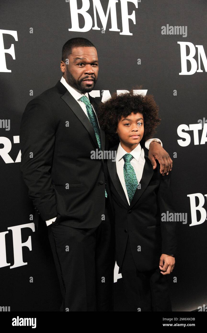 Los Angeles, CA. 5th Jan, 2023. Curtis "50 Cent" Jackson, Sire Jackson ...