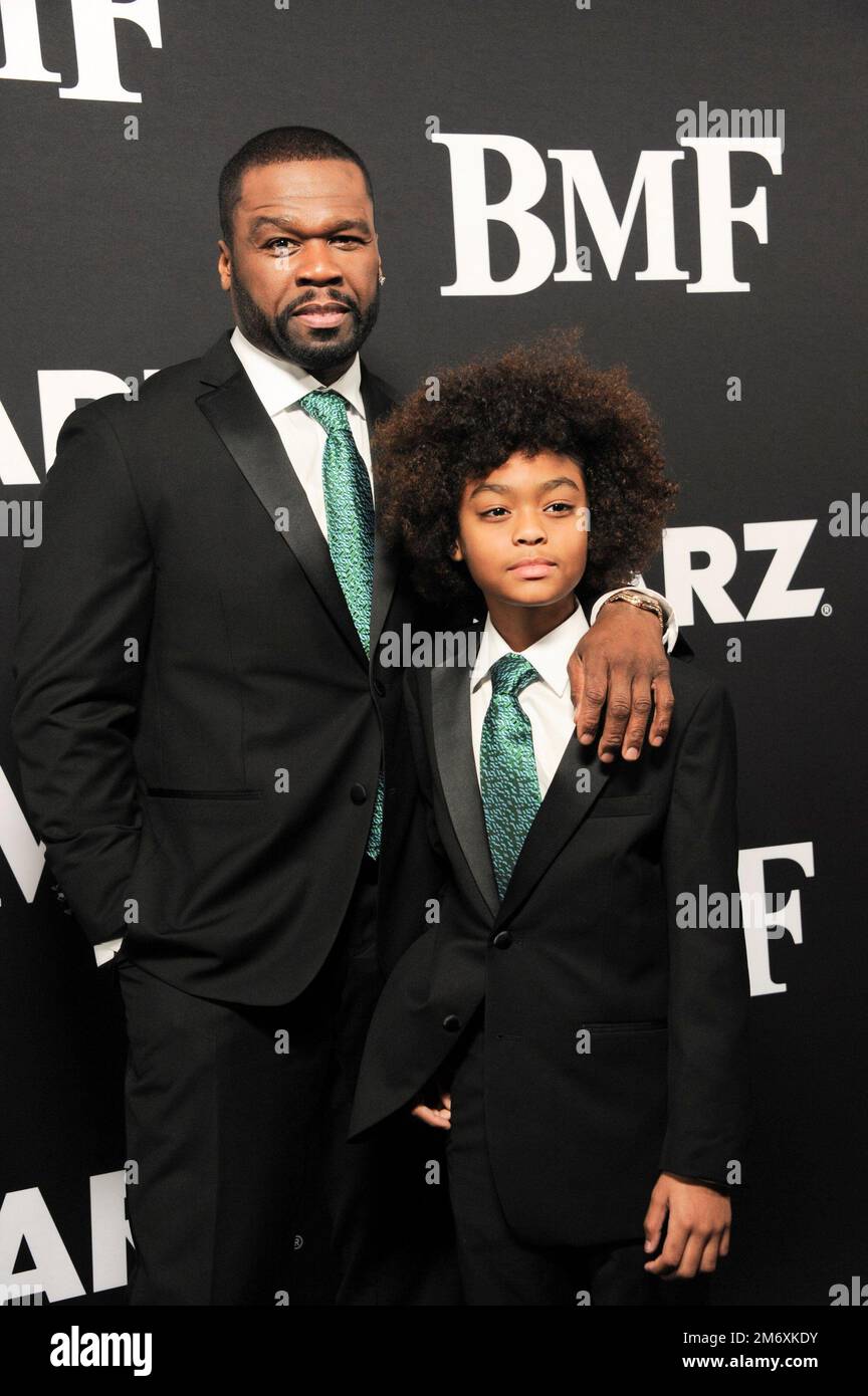 Los Angeles, CA. 5th Jan, 2023. Curtis "50 Cent" Jackson, Sire Jackson ...