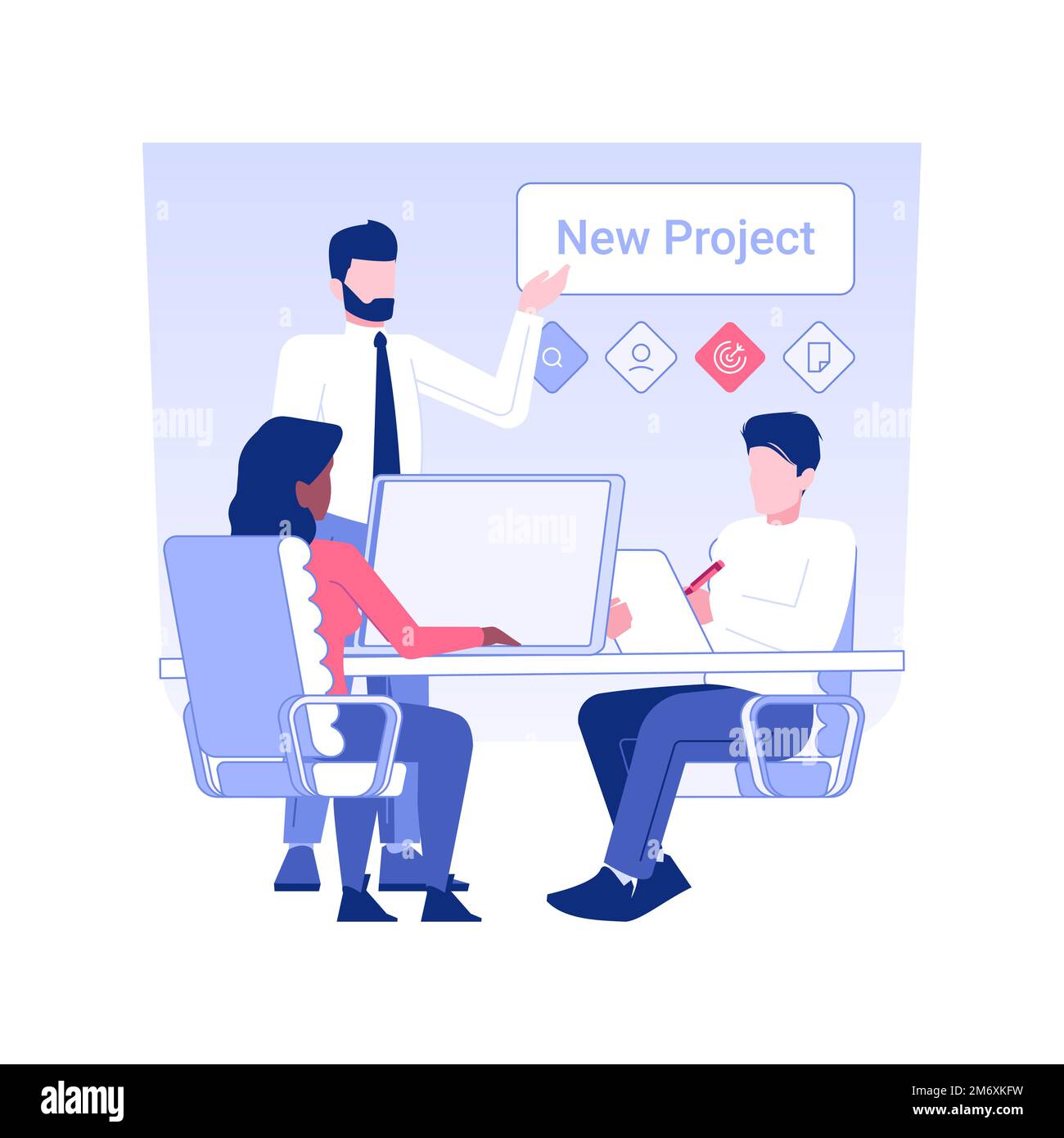 Teamwork isolated concept vector illustration. Group of diverse ...