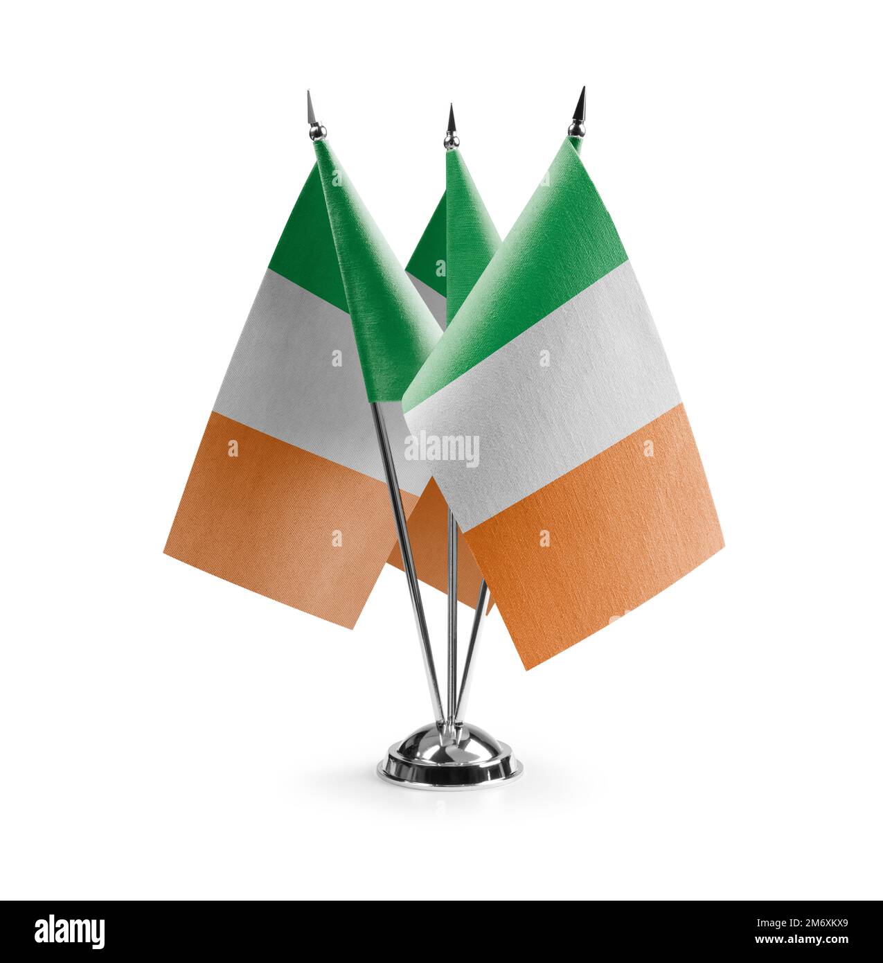 Small national flags of the Ireland on a white background Stock Photo ...
