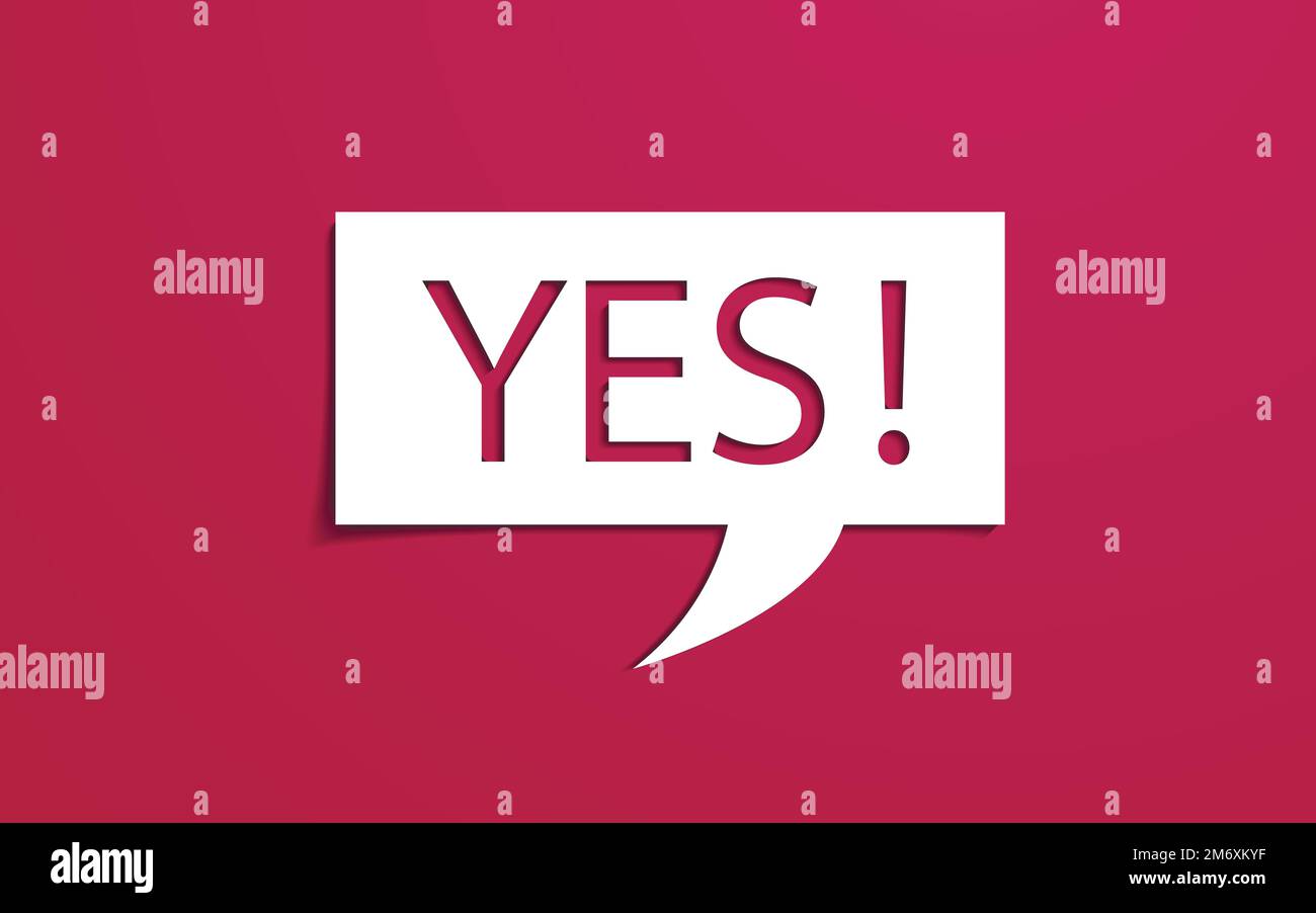 Approval concept speech bubble Stock Vector Images - Alamy