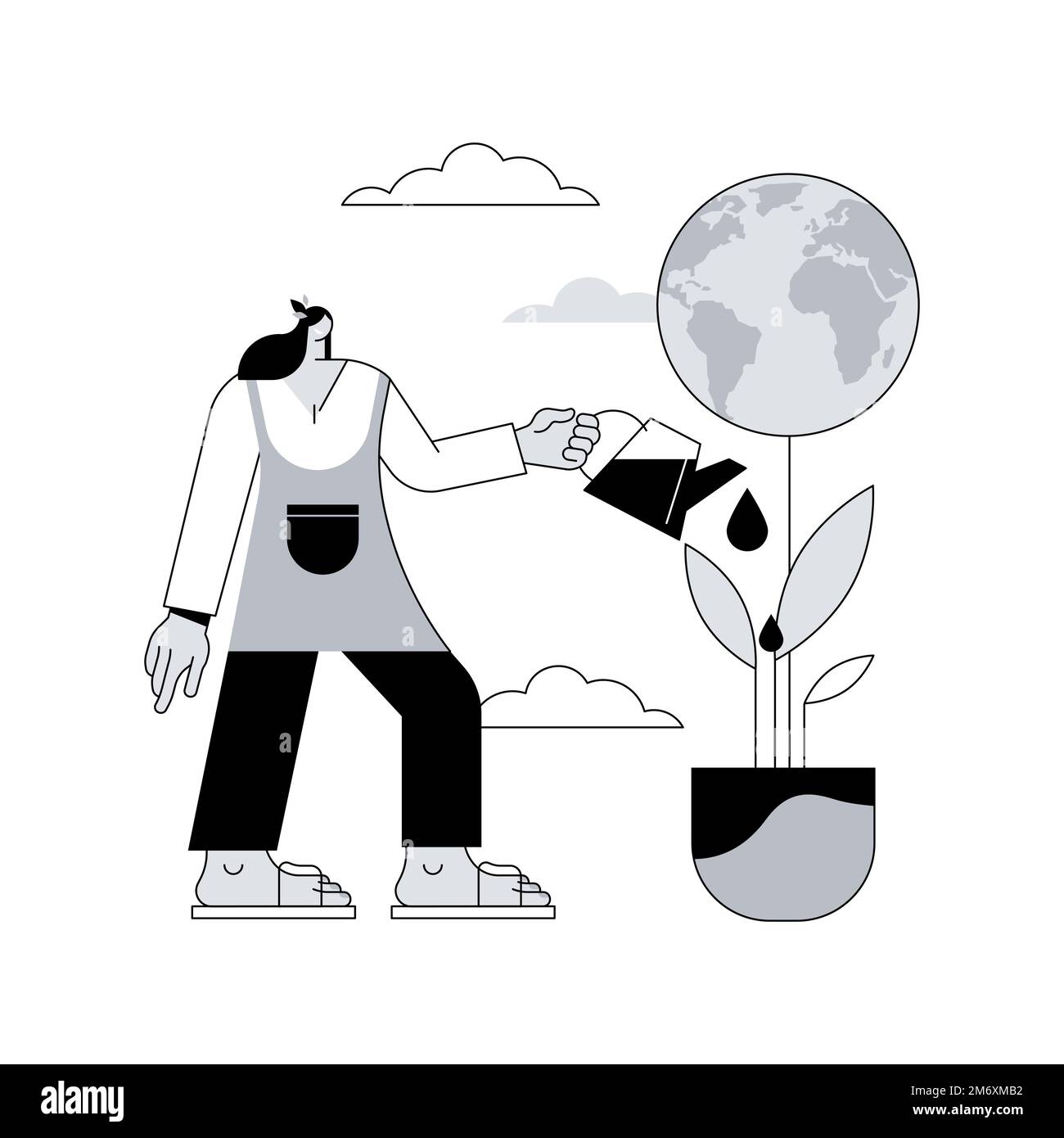 Social responsibility abstract concept vector illustration. System of ...