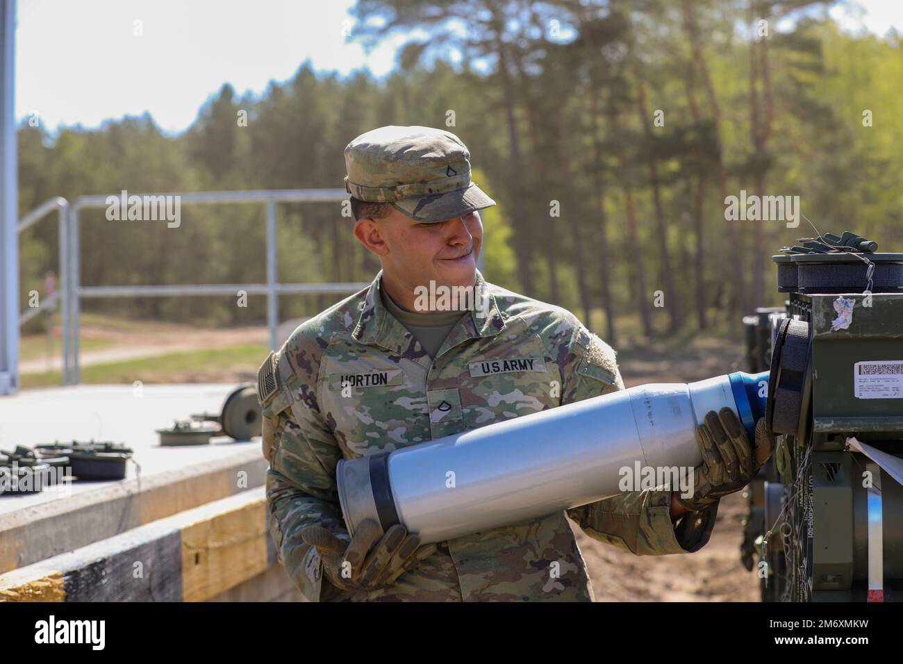 U.S. Army Pfc. Jeffery Horton, assigned to Charlie Company, 1st ...