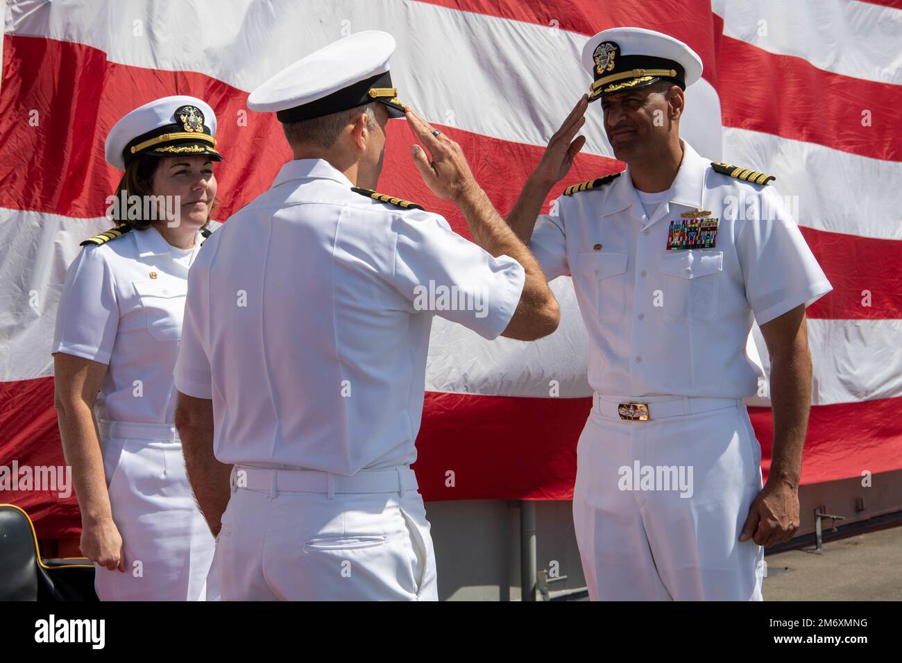 SAN DIEGO (May 9, 2022) Capt. Aaron Taylor, commanding officer of ...