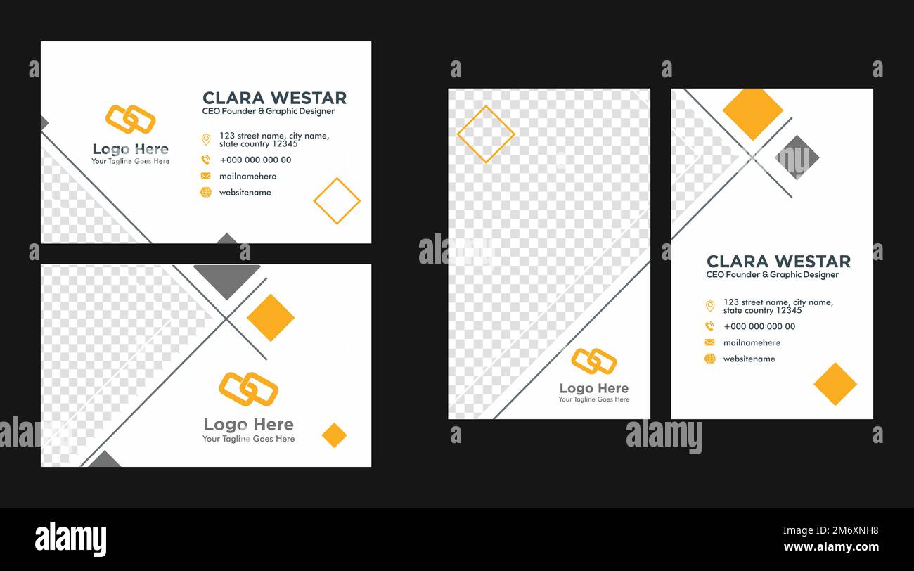 creative template design business card for corporate personal square ...