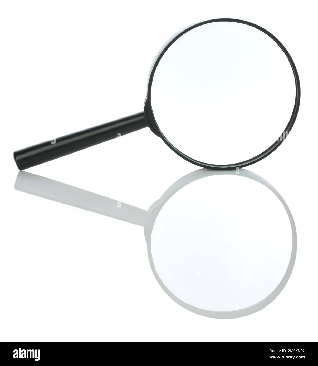 Magnifier with refection Stock Photo - Alamy