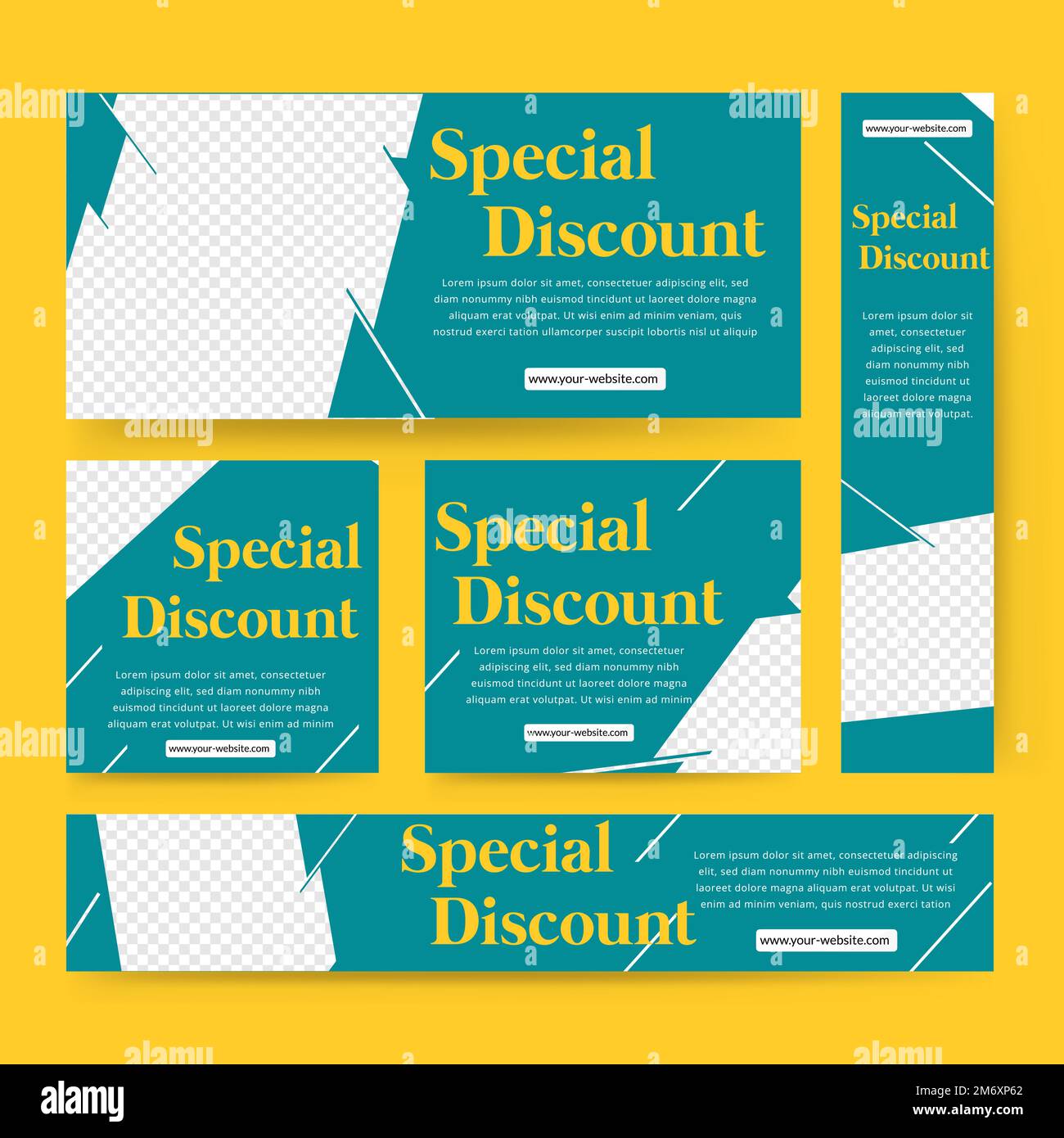 web banner design collection special discount minimalist flat design ...