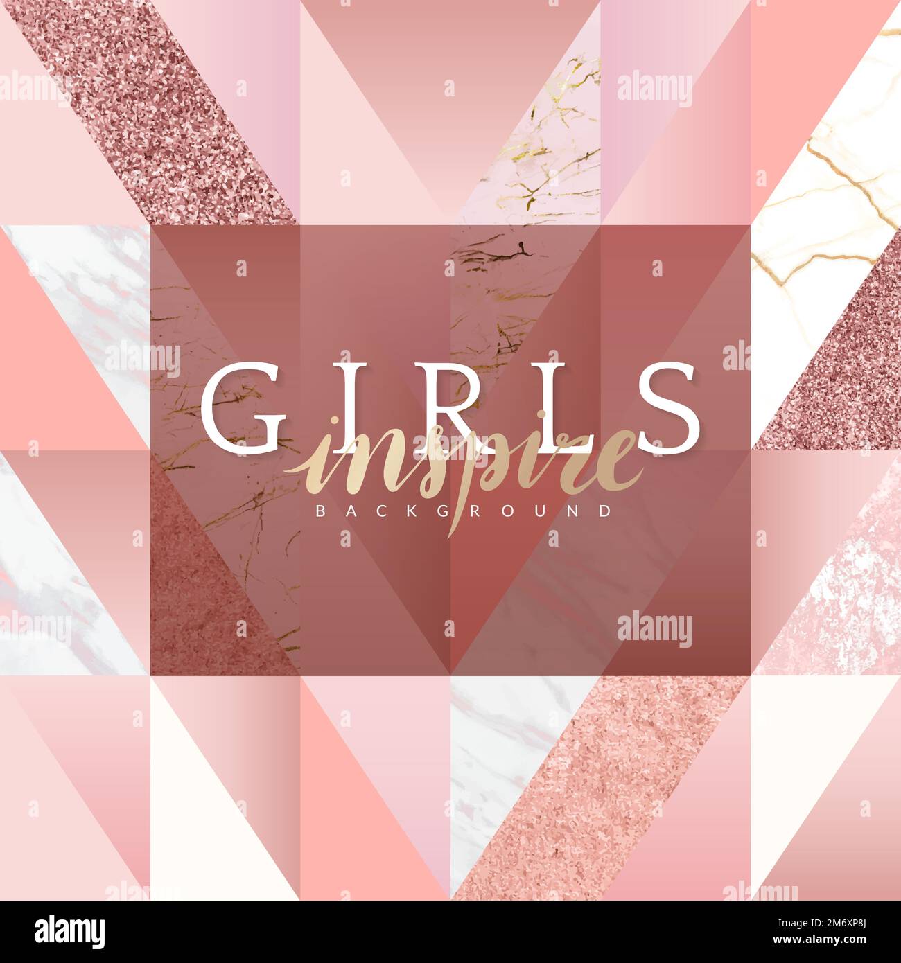 Pink feminine geometric background vector Stock Vector Image & Art - Alamy