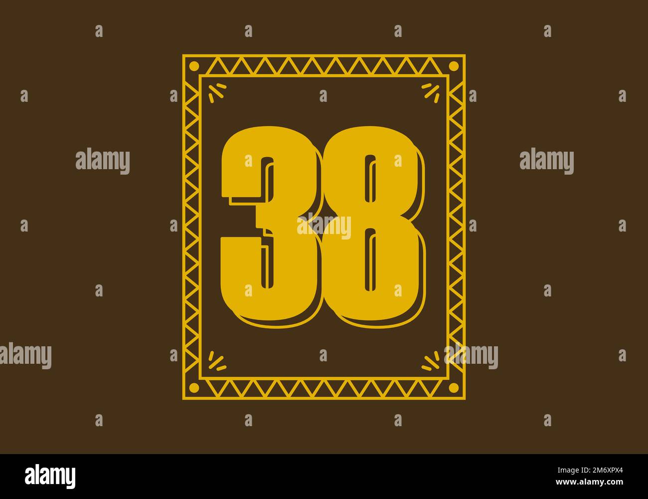 Number 38 Stock Vector Images - Alamy