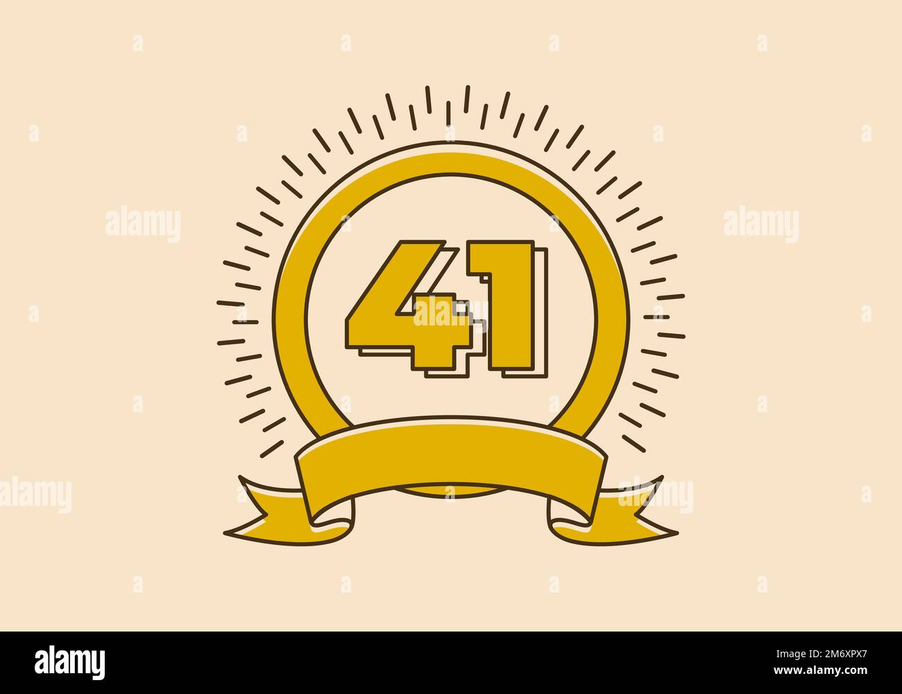 Card number 41 Stock Vector Images - Alamy