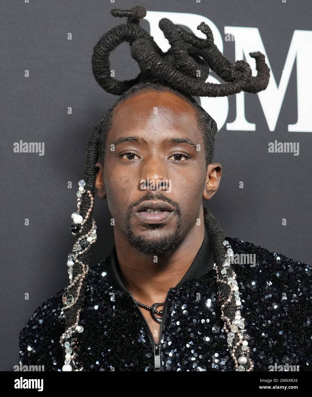 Hollywood, CA January 5, 2023. Al-Teron arrives at the Starz "BMF ...