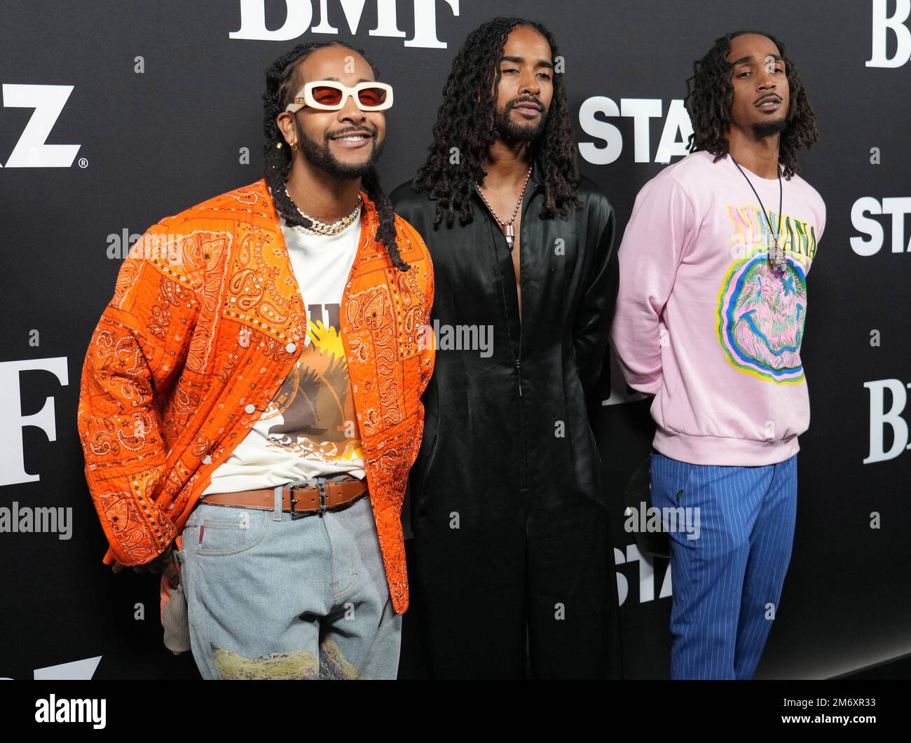 Los Angeles, USA. 05th Jan, 2023. (L-R) Omarion, O'Ryan and Kimani Tosh ...