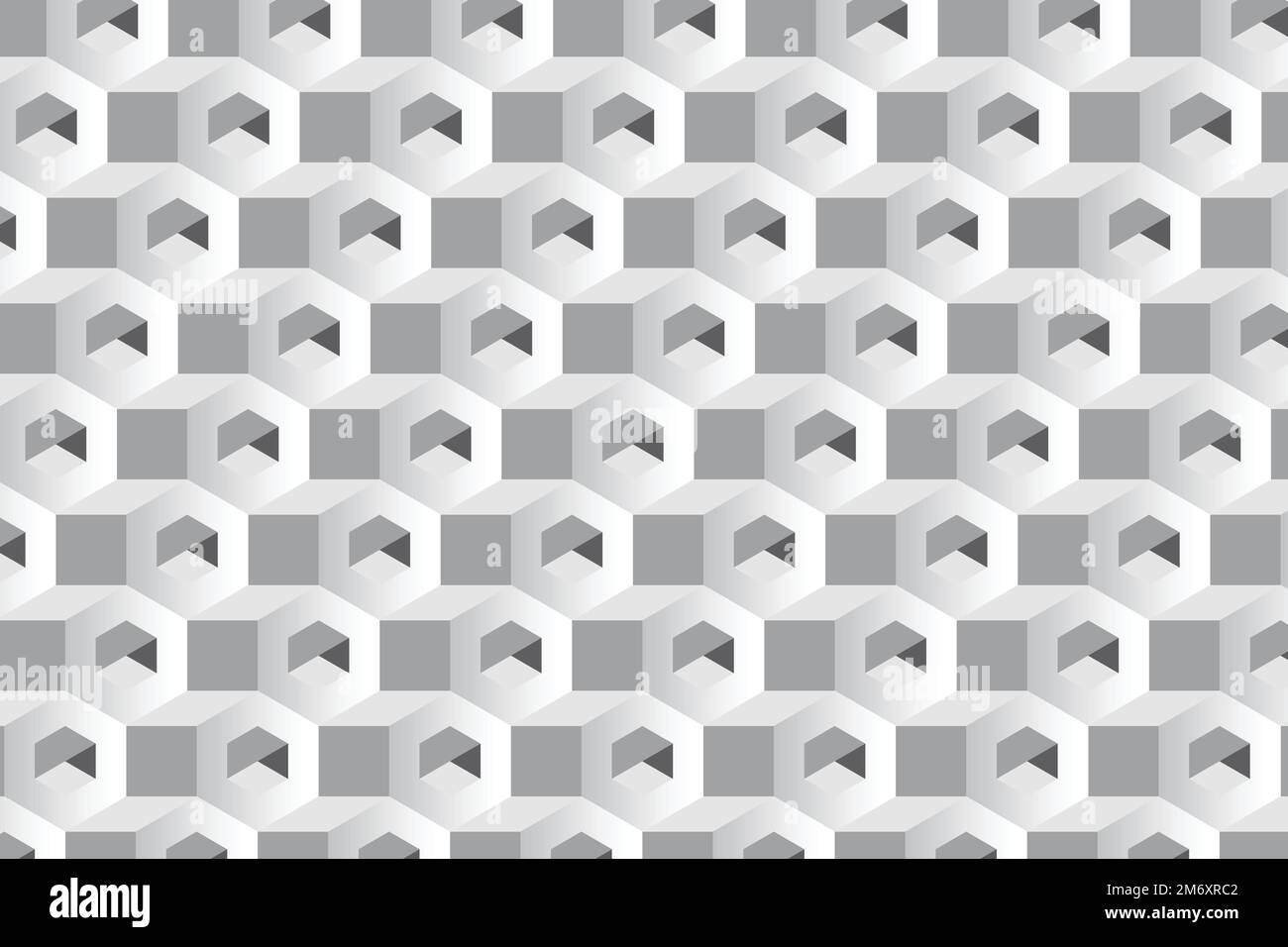 3D gray hexagonal patterned background vector Stock Vector Image & Art ...