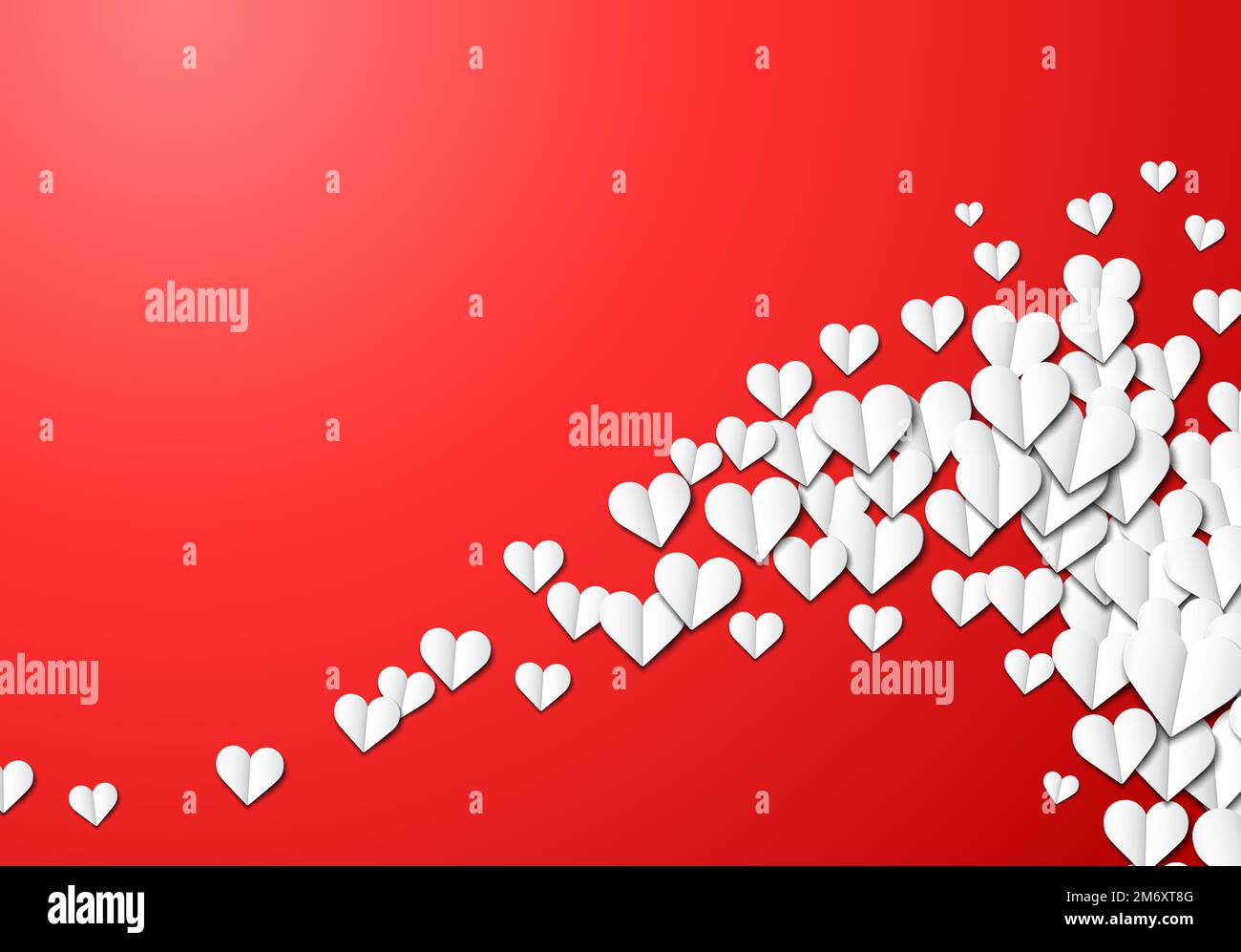 Paper hearts background for Valentine's Day greeting card design Stock ...