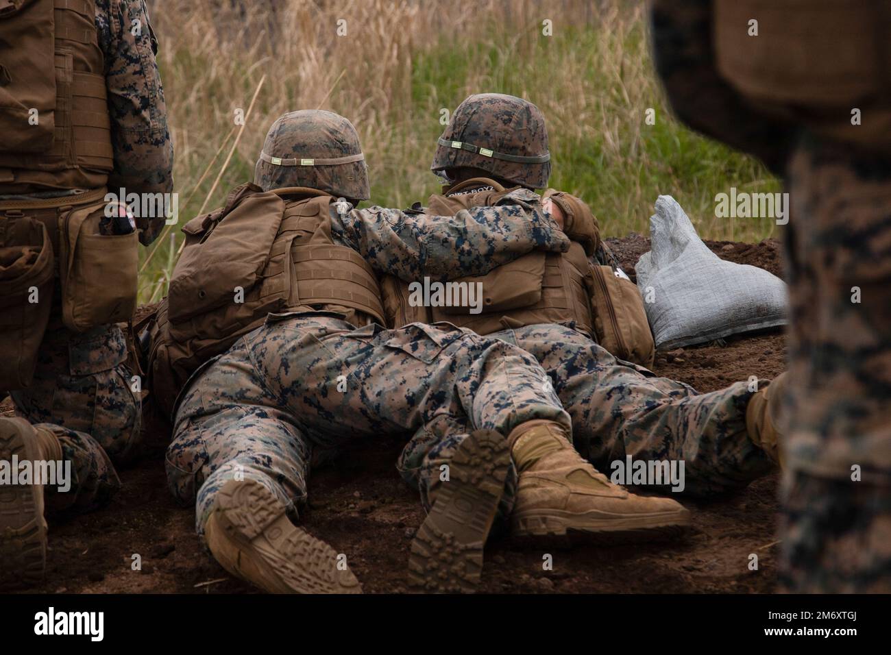 U.S. Marines with Marine Wing Support Squadron (MWSS) 171 practice ...