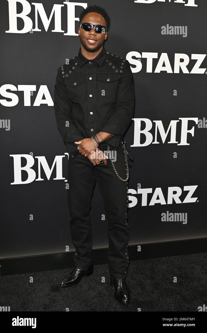 Los Angeles, USA. 05th Jan, 2023. Tre Rogers at the season 2 premiere for "Black Mafia Family ...