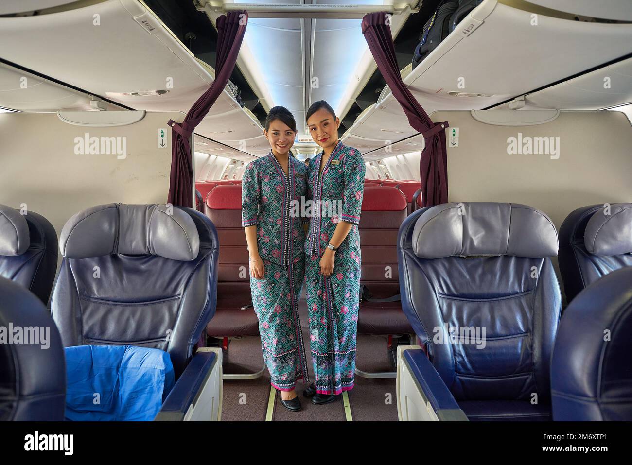 KUALA LUMPUR, MALAYSIA - CIRCA JANUARY, 2020: Malaysia Airlines crew ...