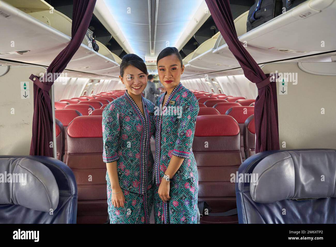 KUALA LUMPUR, MALAYSIA - CIRCA JANUARY, 2020: Malaysia Airlines crew ...