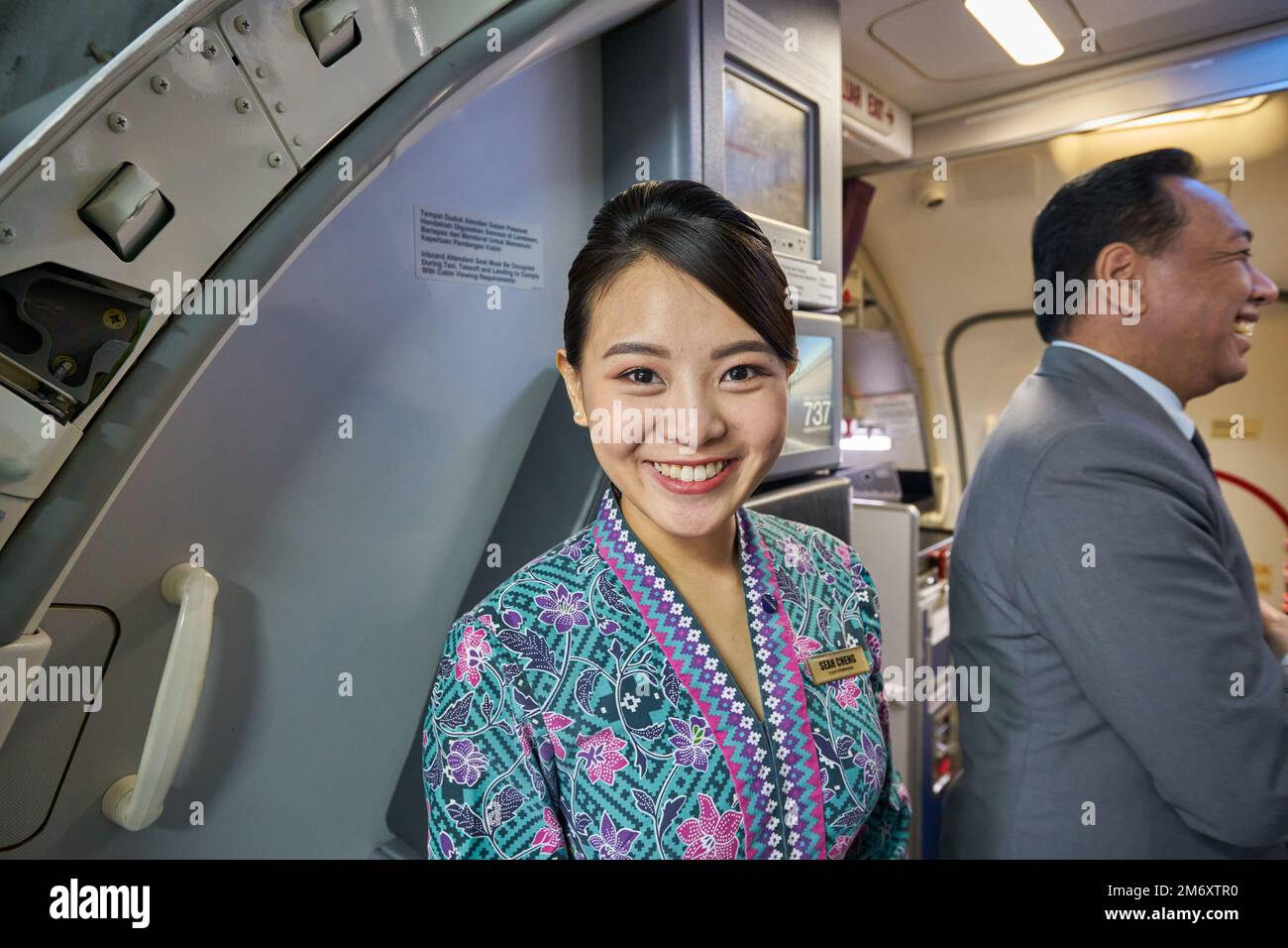 KUALA LUMPUR, MALAYSIA - CIRCA JANUARY, 2020: Malaysia Airlines crew ...