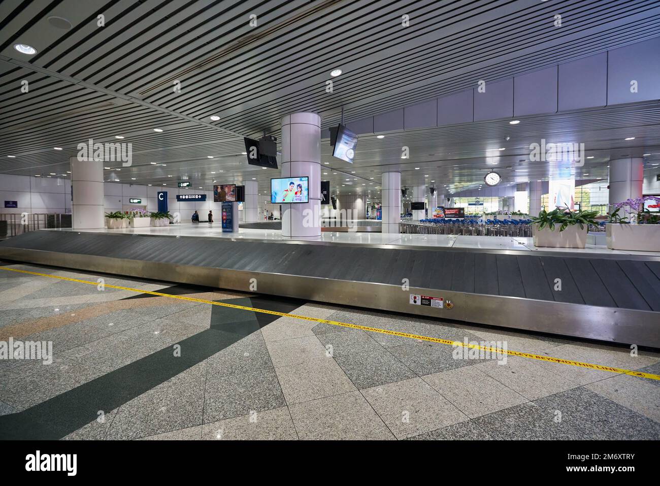 KUALA LUMPUR, MALAYSIA - CIRCA JANUARY, 2020: baggage reclaim area at ...