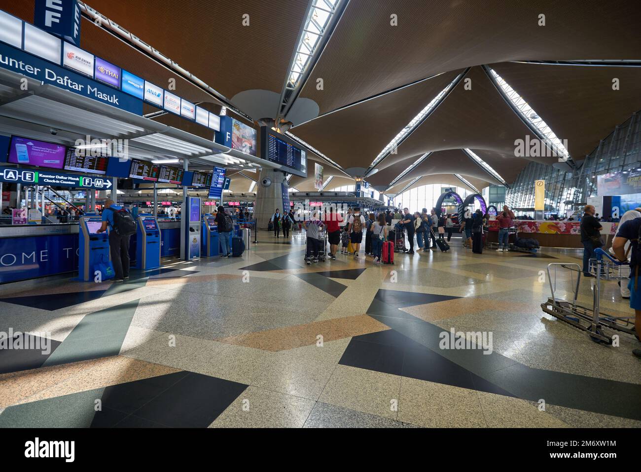 KUALA LUMPUR, MALAYSIA - CIRCA JANUARY, 2020: check-in area at Kuala ...