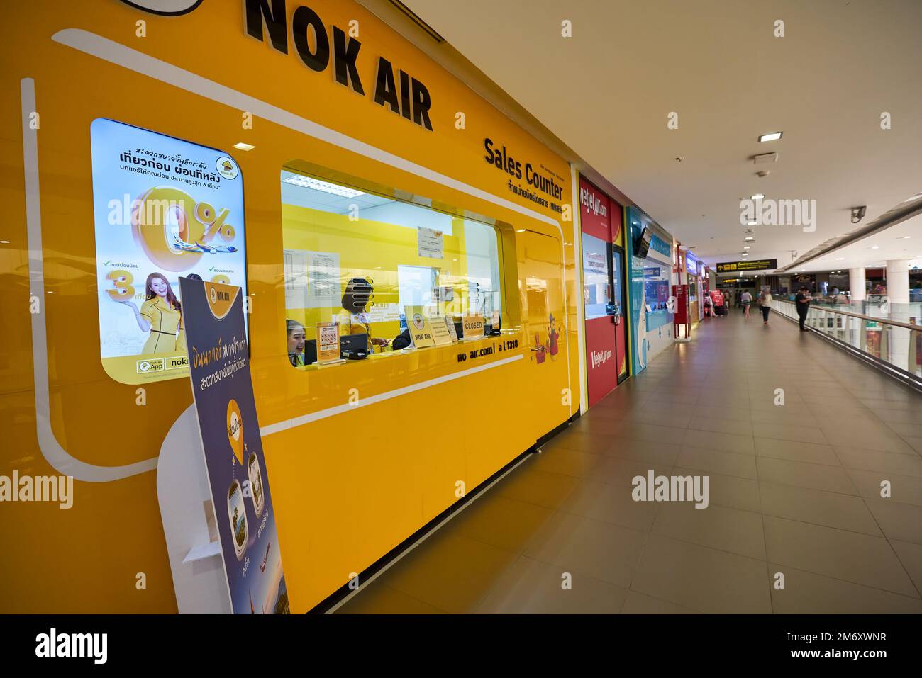 PHUKET, THAILAND - CIRCA JANUARY, 2020: Nok Air sales counter as seen ...